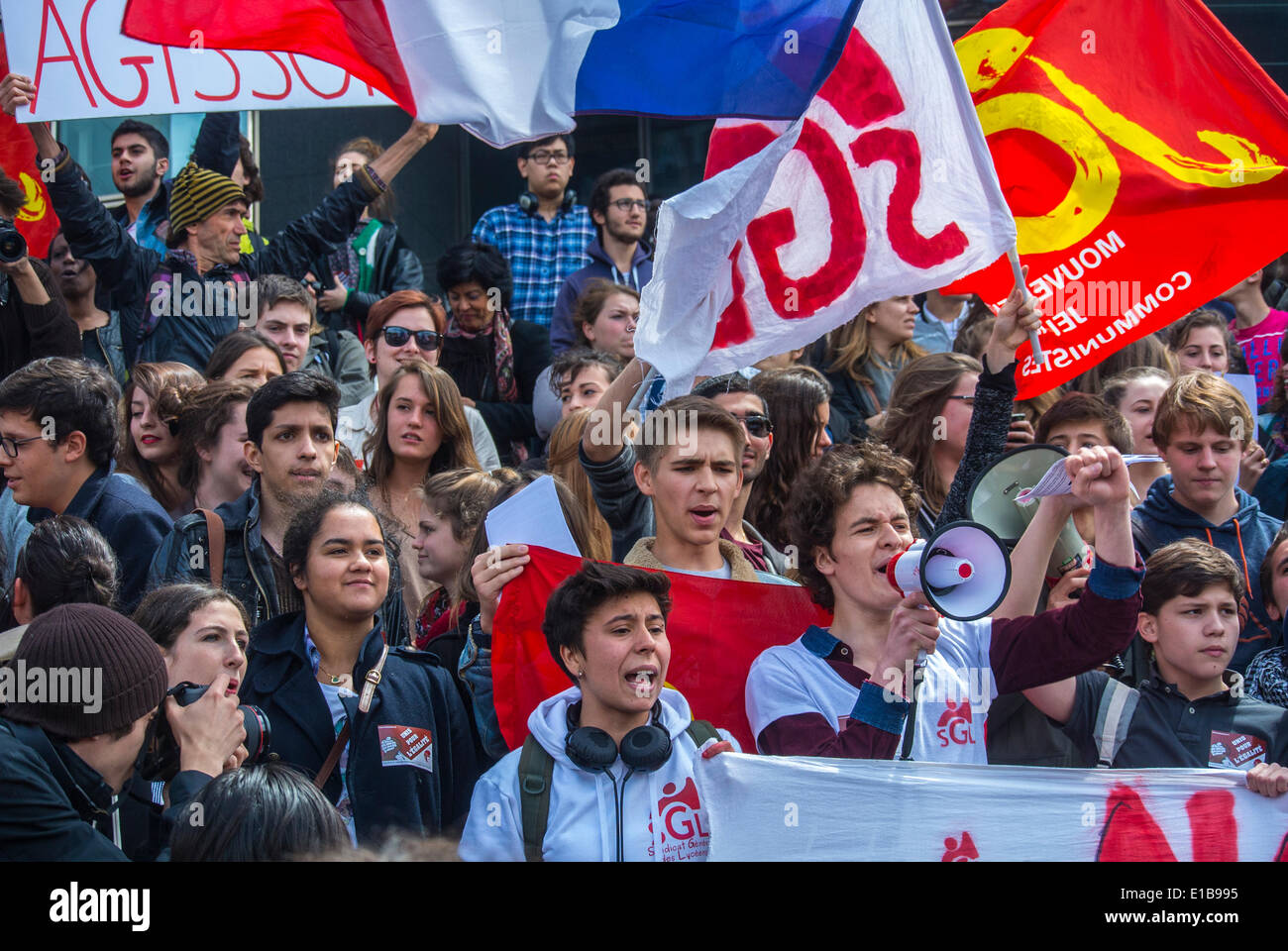 Paris, France. Anti-Extreme Right Demonstration Rally by French Teens ...