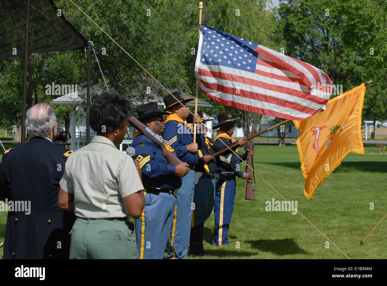 The Buffalo Soldiers, a historic regiment of African American soldiers ...
