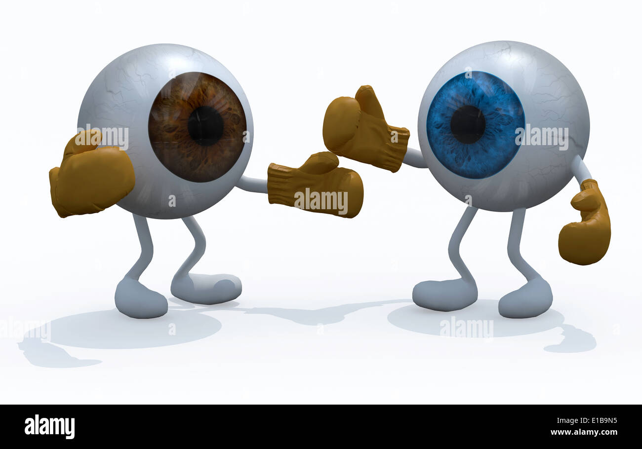 Eyeball in hand Cut Out Stock Images & Pictures - Alamy
