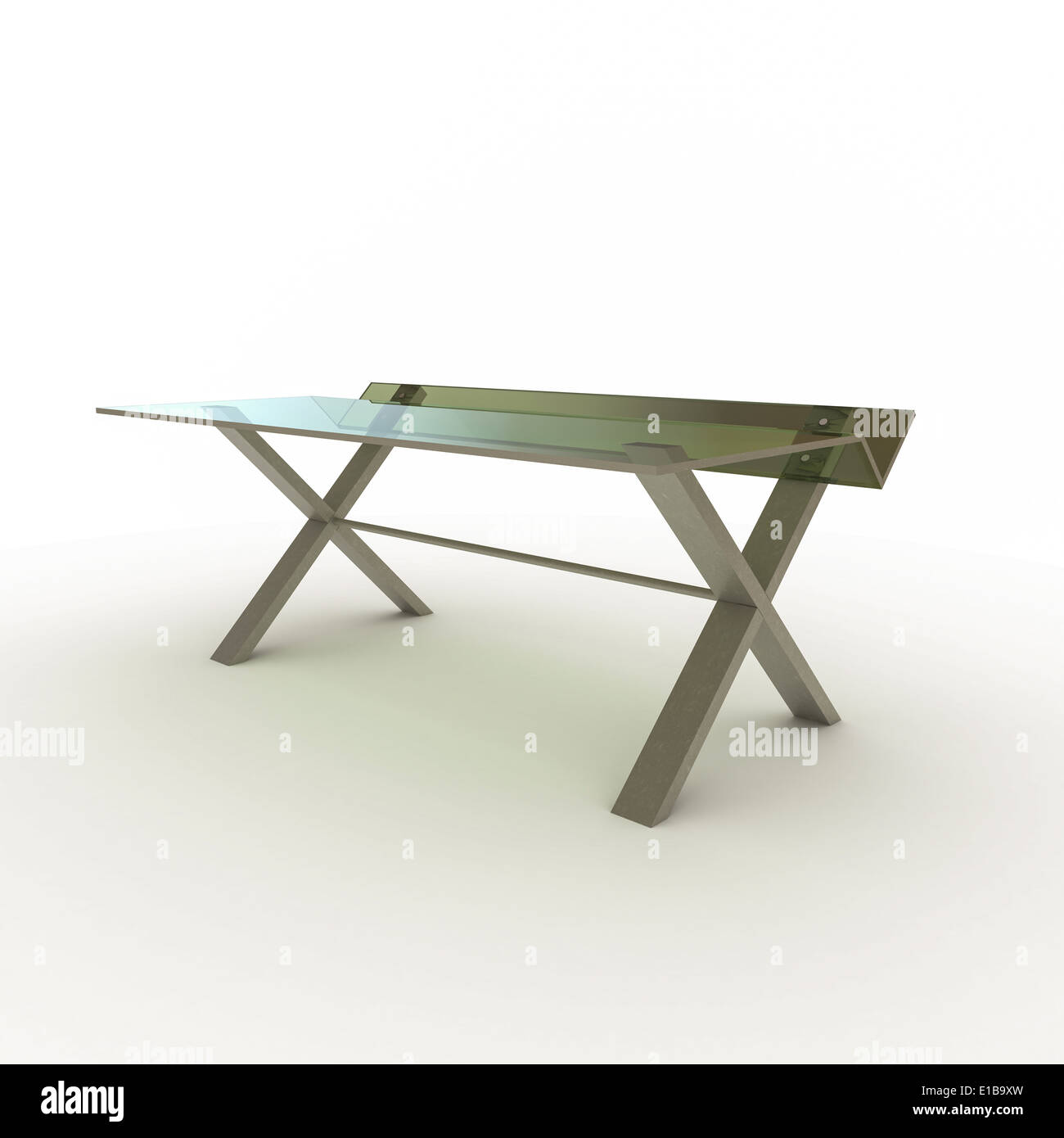 glass table isolated on white background Stock Photo - Alamy