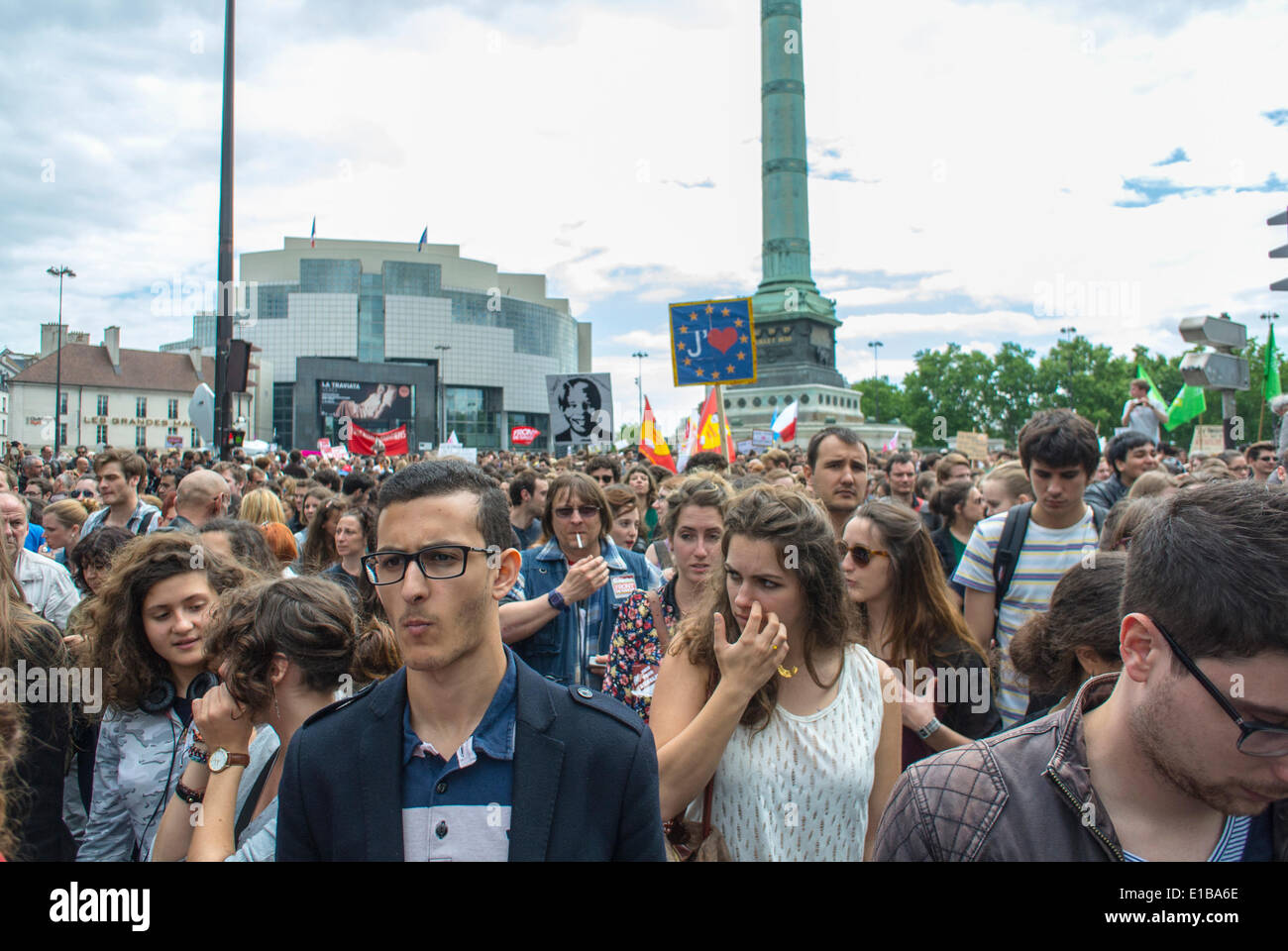 Paris, France. Anti-Extreme Right Demonstration by French Teens Student ...