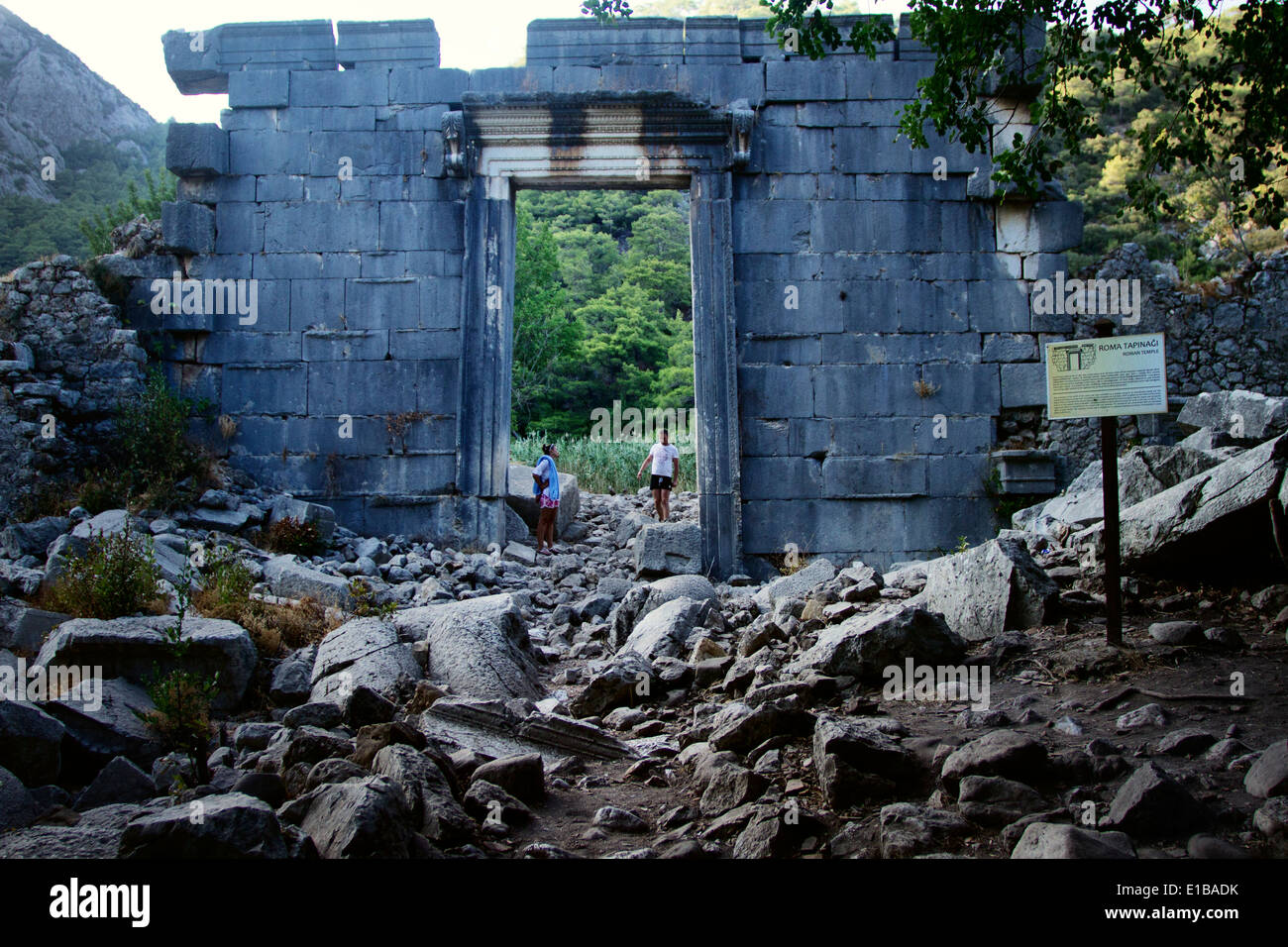 Turkey; Antalya; Lycian ruins; Olympos; Olimpos; Lycia; Roman ruins ...