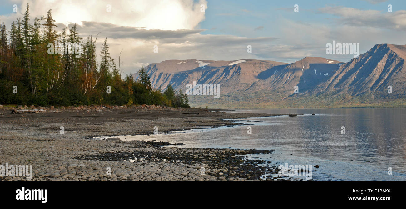 Lake Lama lies in the Western part of the Putorana plateau. It is ...