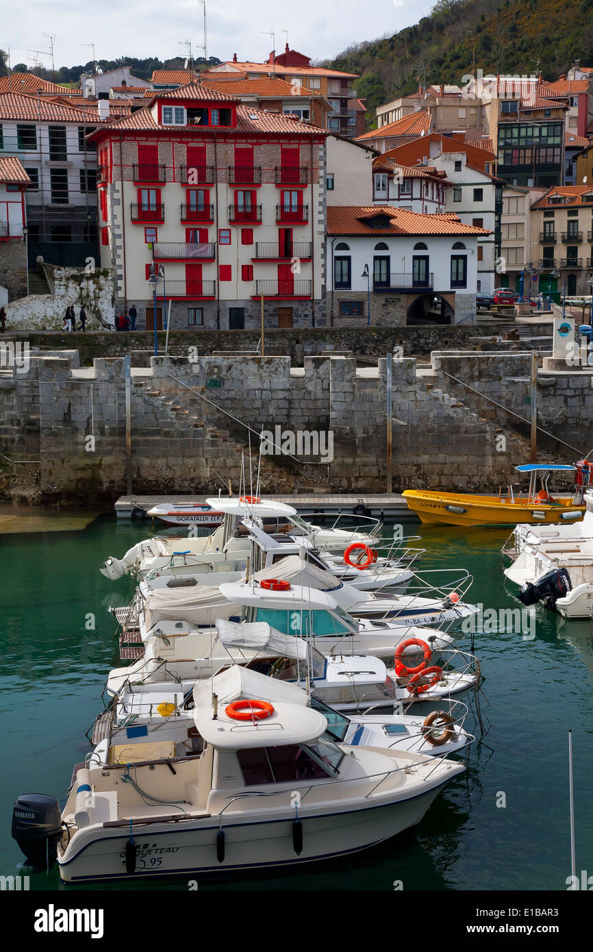 Village view. Mundaka. Biscay, Basque Country, Spain, Europe Stock ...