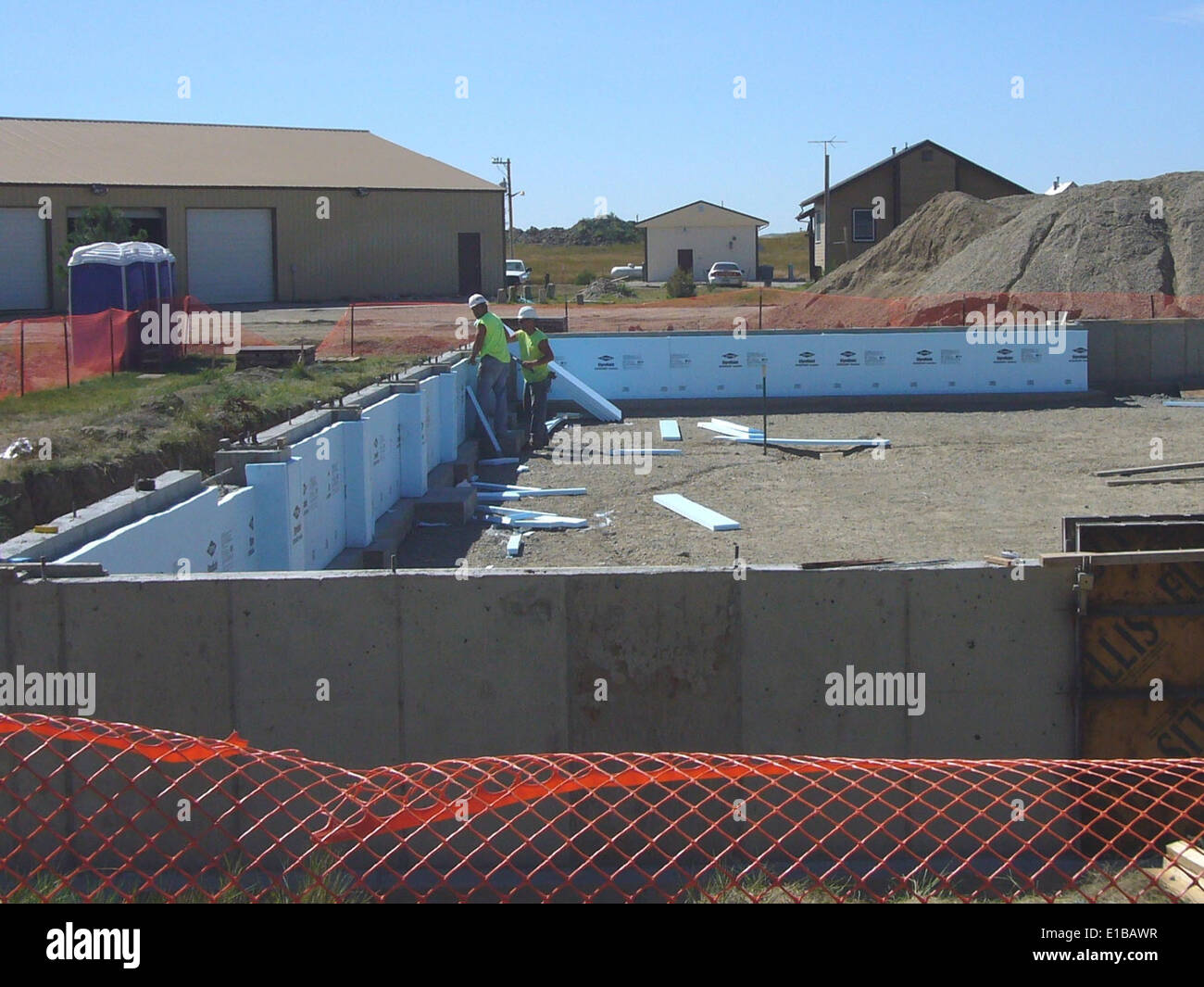 Installing Rigid Insulation Stock Photo - Alamy