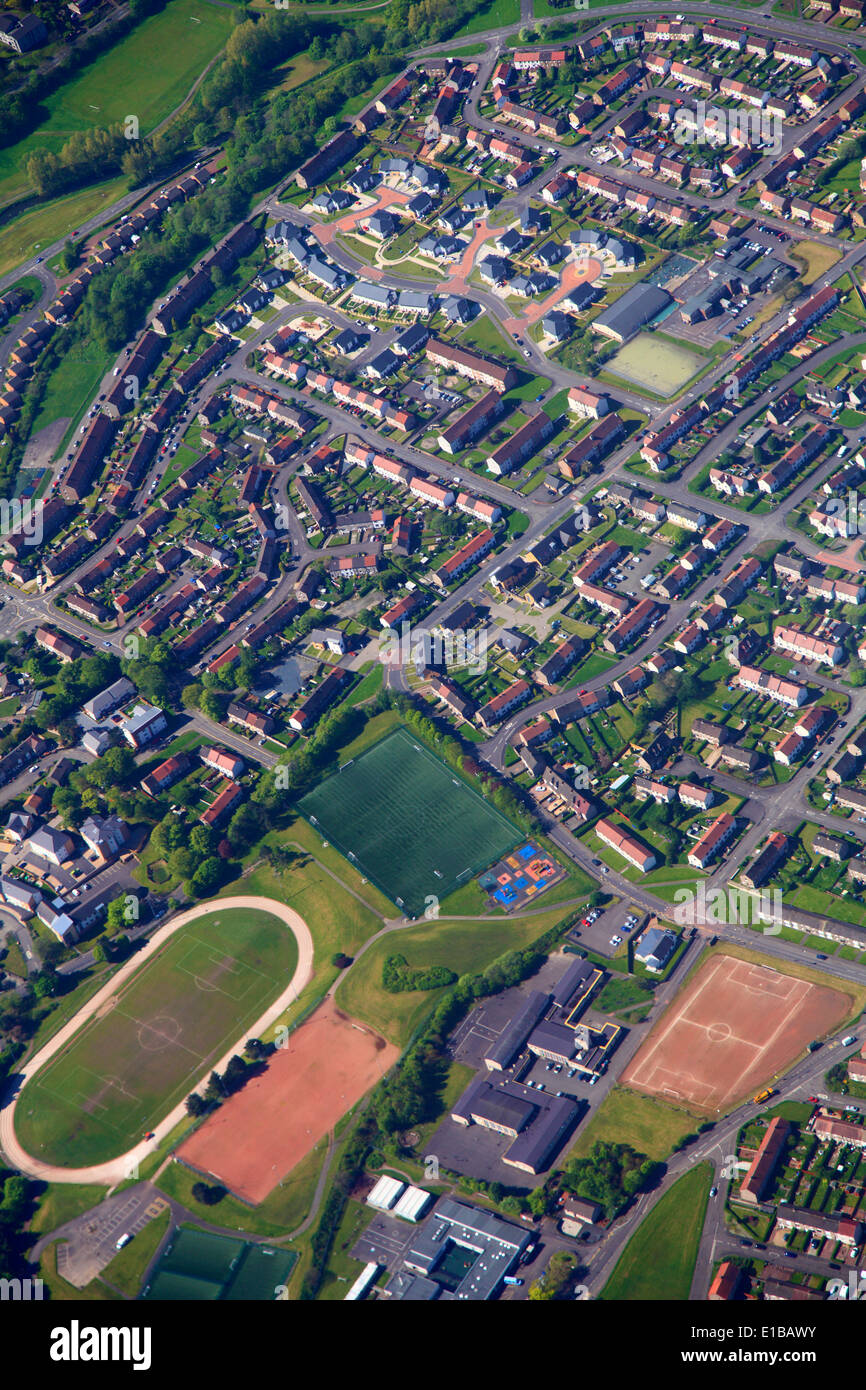 UK, Scotland, Glasgow, suburbs, aerial view Stock Photo - Alamy