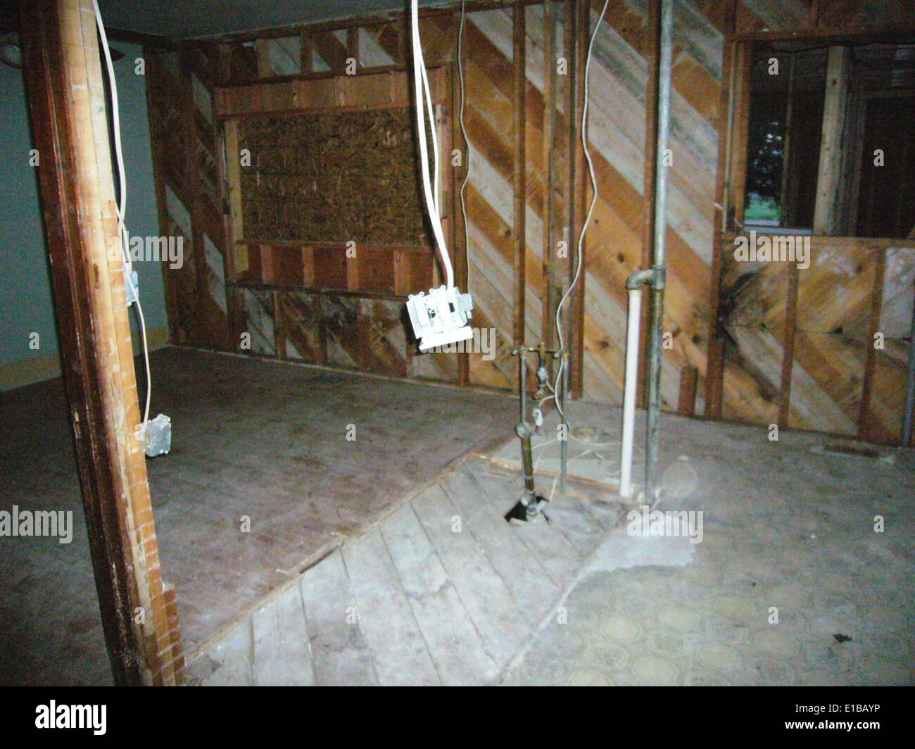 An upstairs bathroom at Camp Crook, located in the Custer National ...