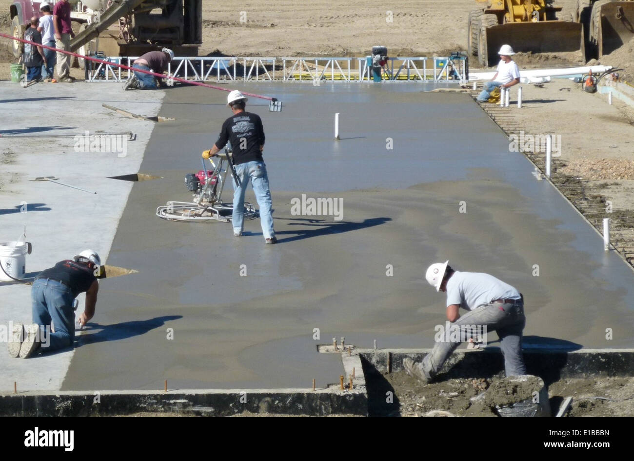 The second section of floor installation is completed at the Camp Crook ...