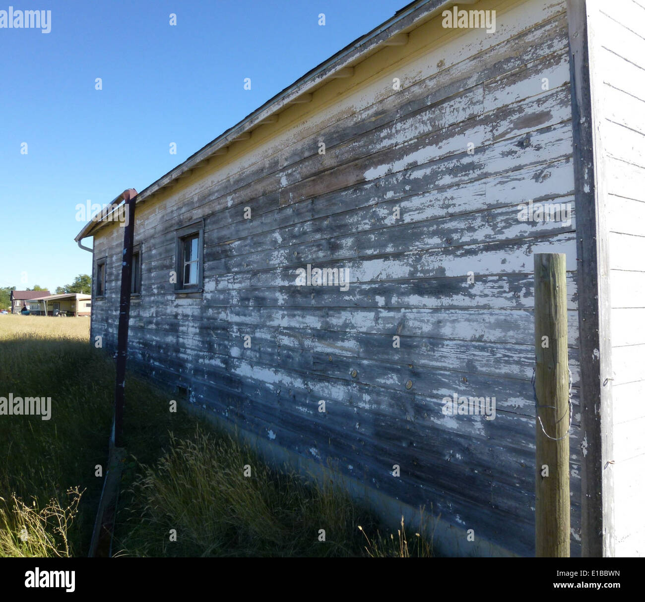 The backside of the barn at Camp Crook, Custer National Forest ...
