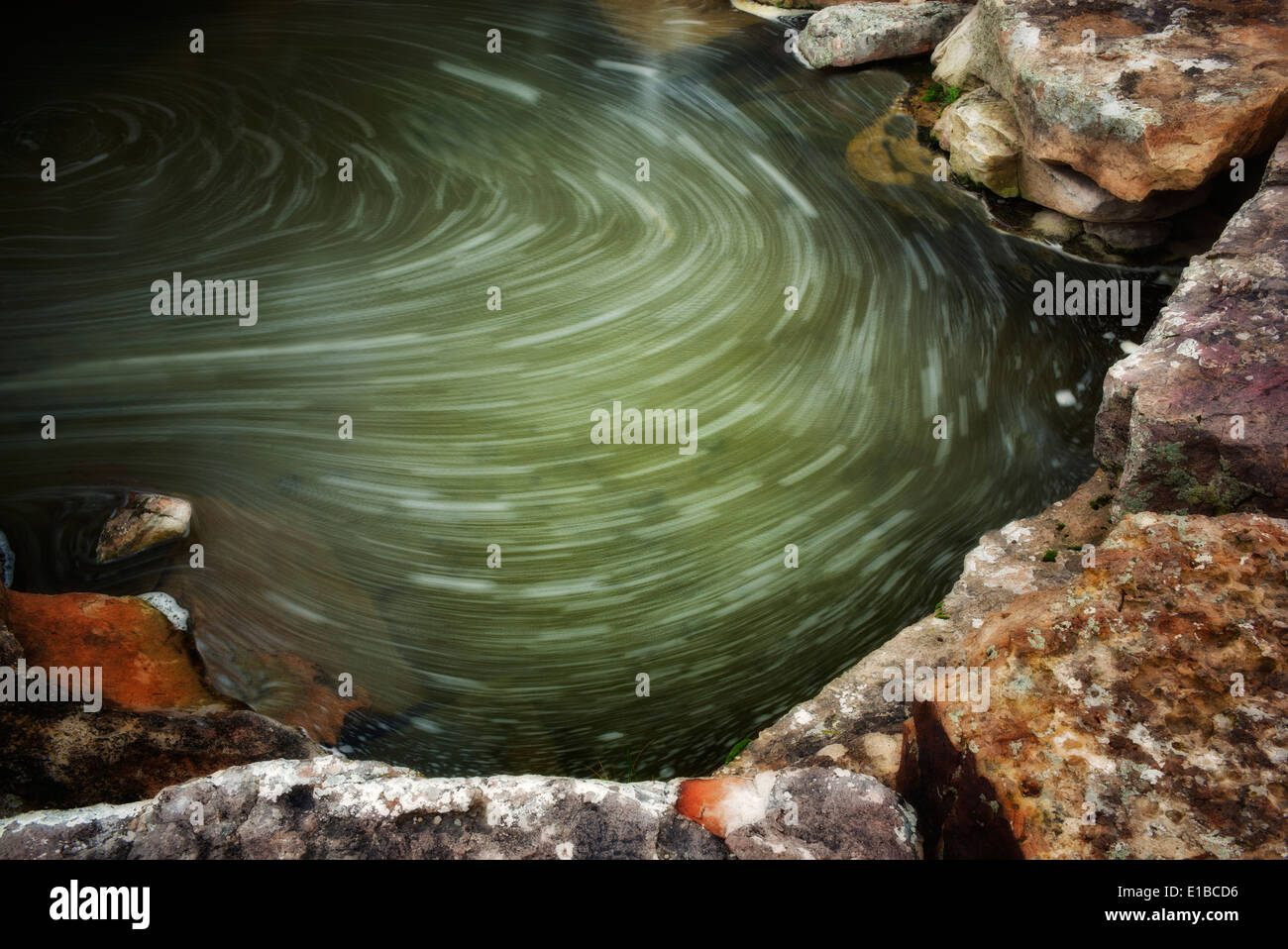 Swirled Designs On Water Stream