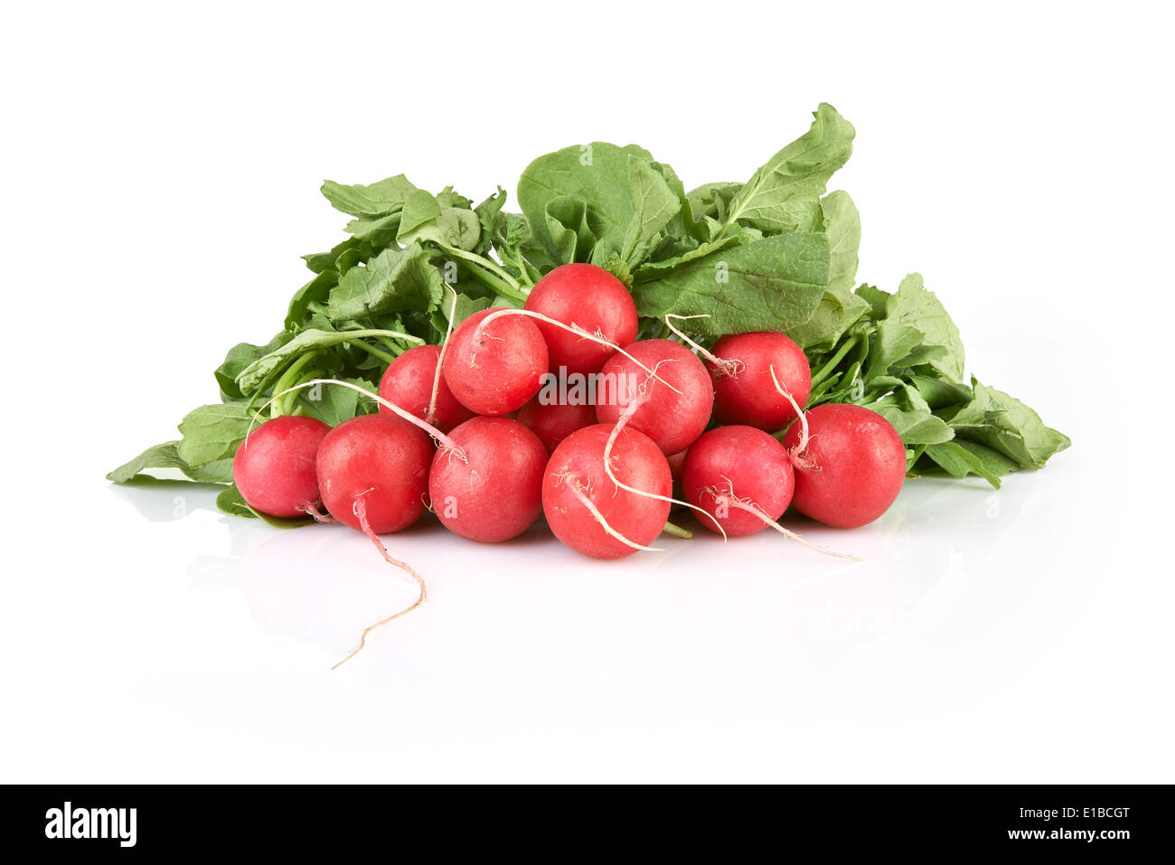 Small garden radish isolated on white background Stock Photo - Alamy
