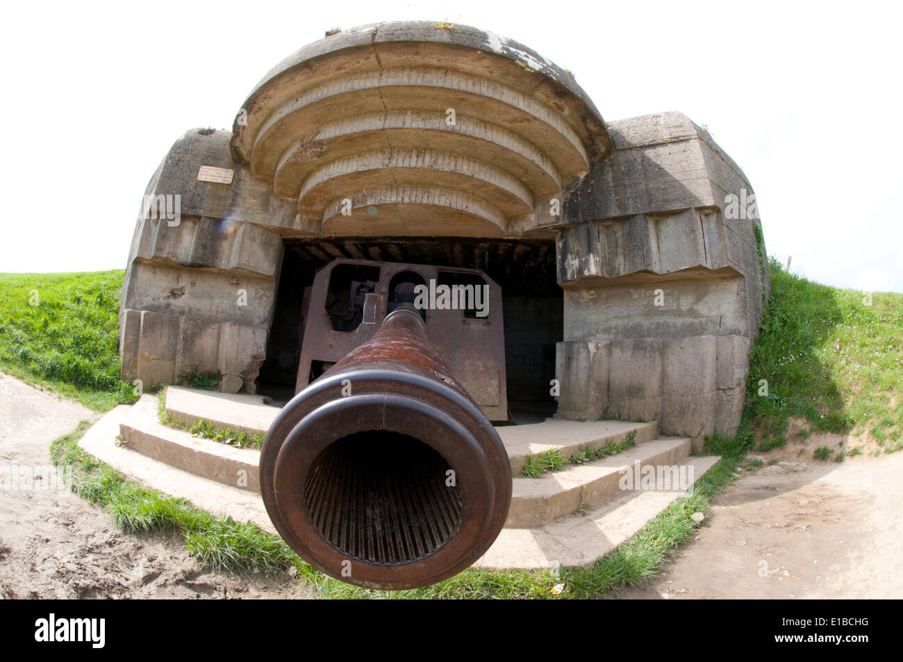 German Longues battery that fired on Allied invasion force on D-Day ...