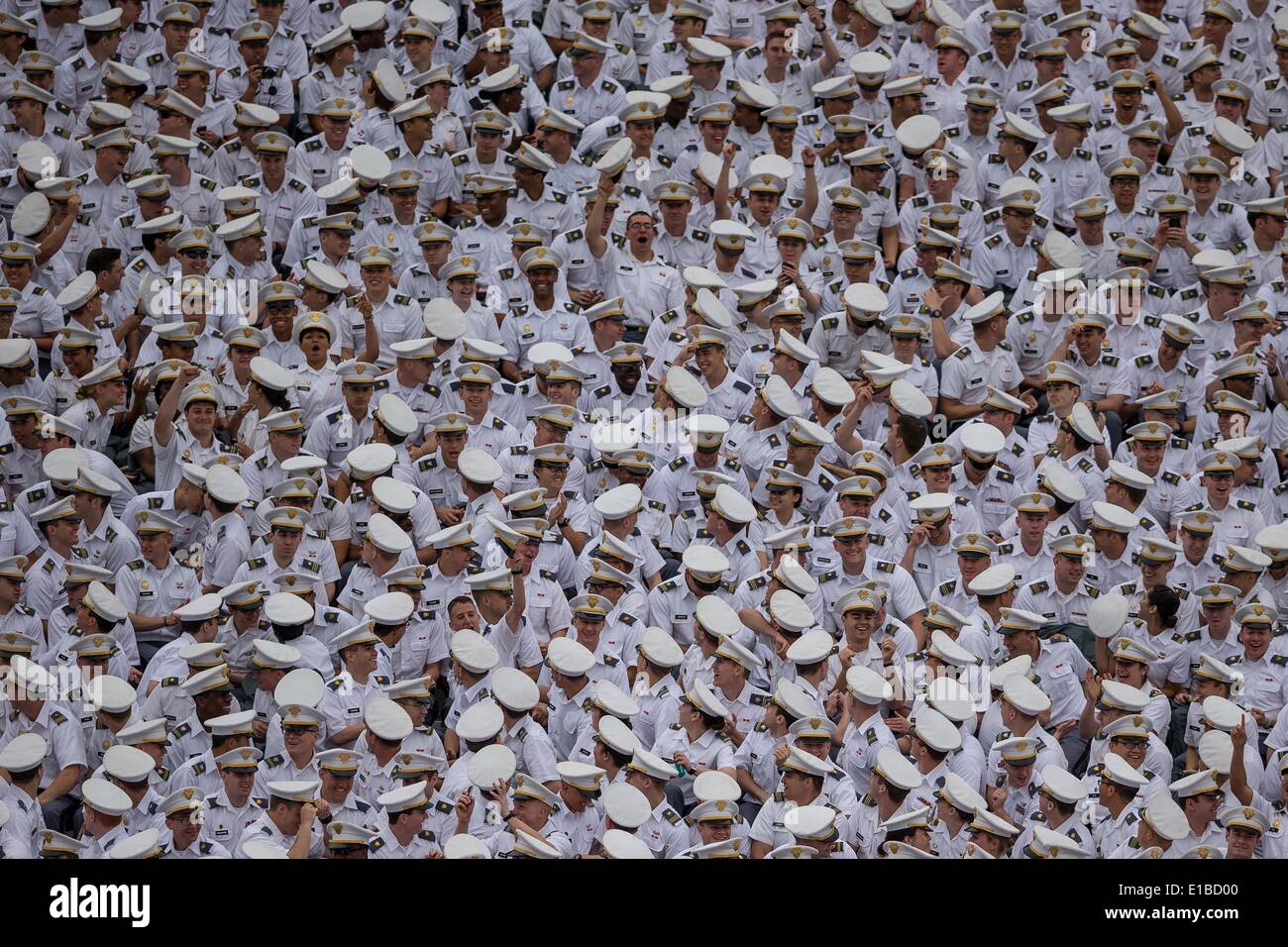 Cadets at the U.S. Military Academy in full parade dress prepare to ...