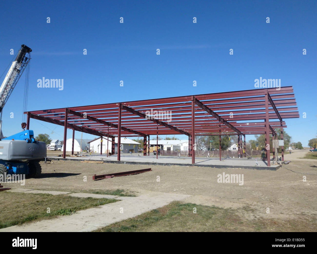 A front view of Camp Crook in the Custer National Forest, showcasing ...