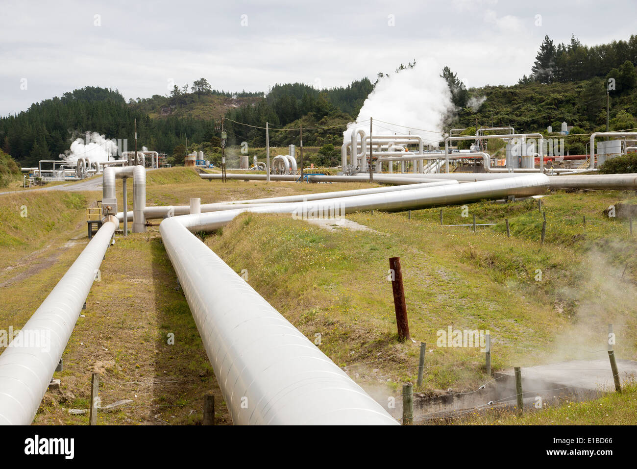Wairakei Geothermal Power Station at Taupo on the North Island New ...