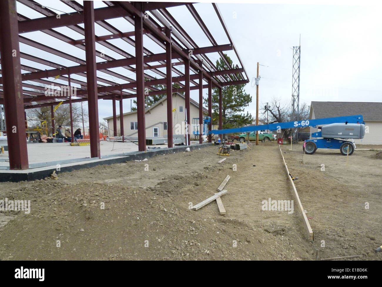 Sidewalk preparation in the Custer National Forest's Sioux Ranger ...