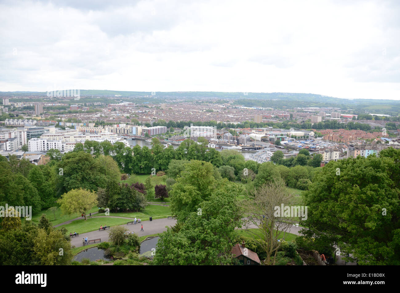 Bristol city from cabot tower hi-res stock photography and images - Alamy