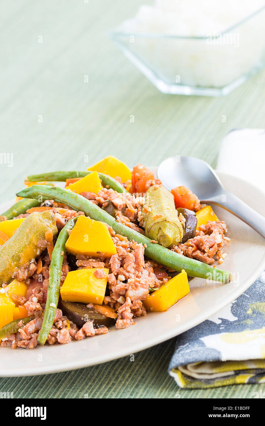 Pinakbet is an indigenous Filipino dish made from mixed vegetables and ...