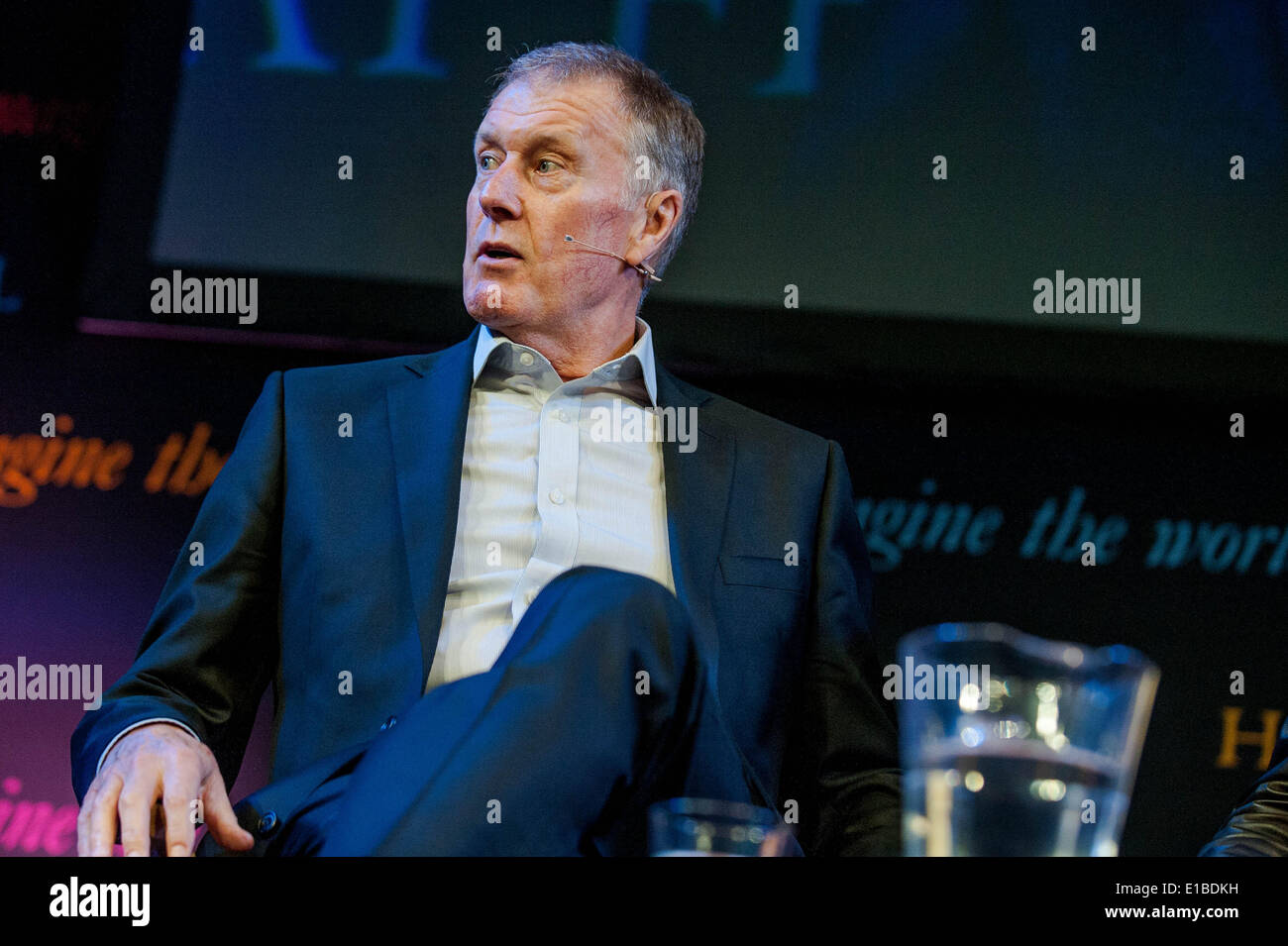 Hay on Wye, Powys, Wales, UK . 29th May 2014. Pictured: Sir Geoff Hurst ...