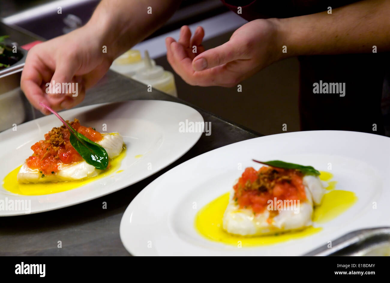 small portions of food or tapas in a restaurant Stock Photo - Alamy