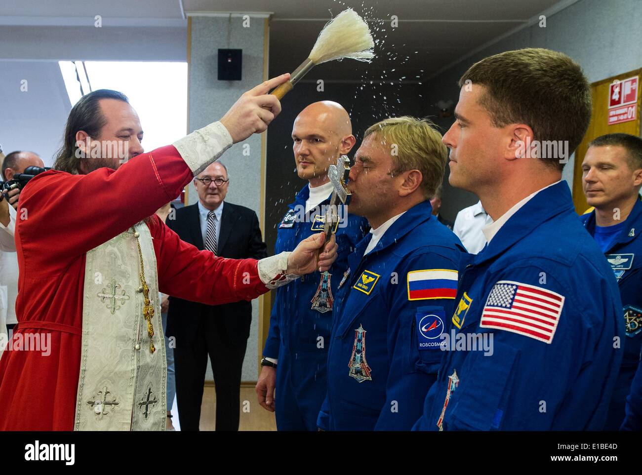 ISS Expedition 40 Soyuz Commander Maxim Suraev of the Russian Federal ...