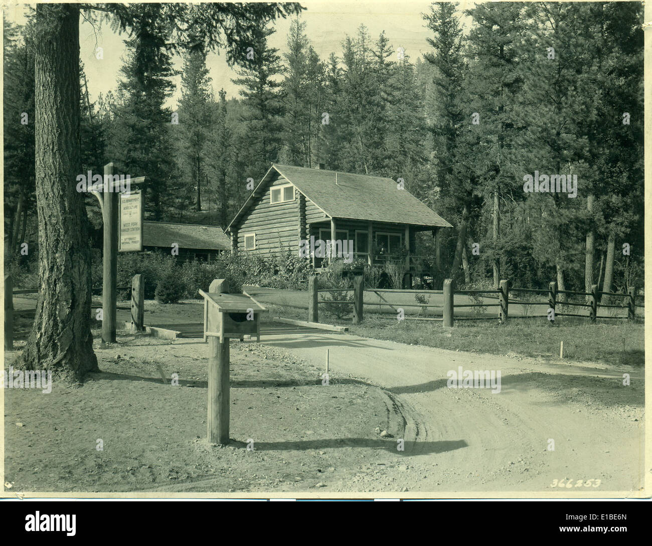 The West Fork Ranger Station in the Bitterroot National Forest is a ...