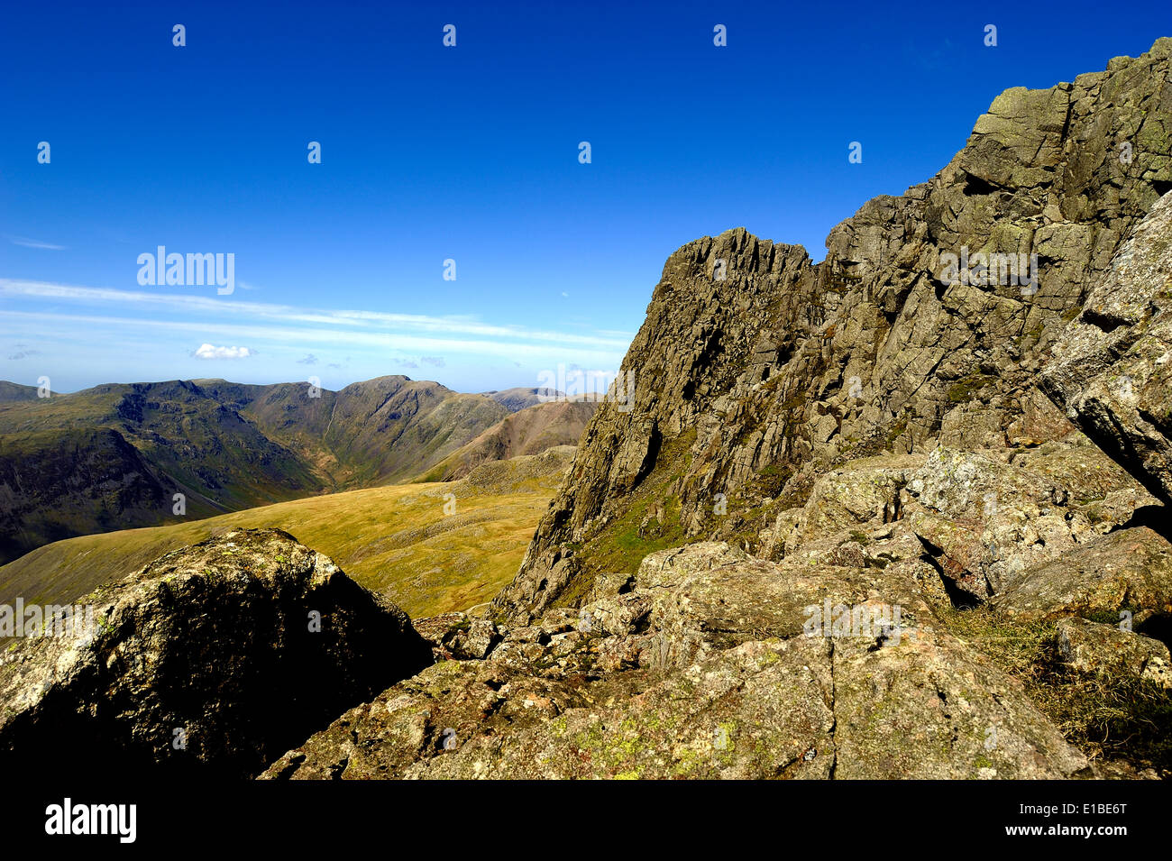 Pillar Rock of Scafell Pike Stock Photo - Alamy