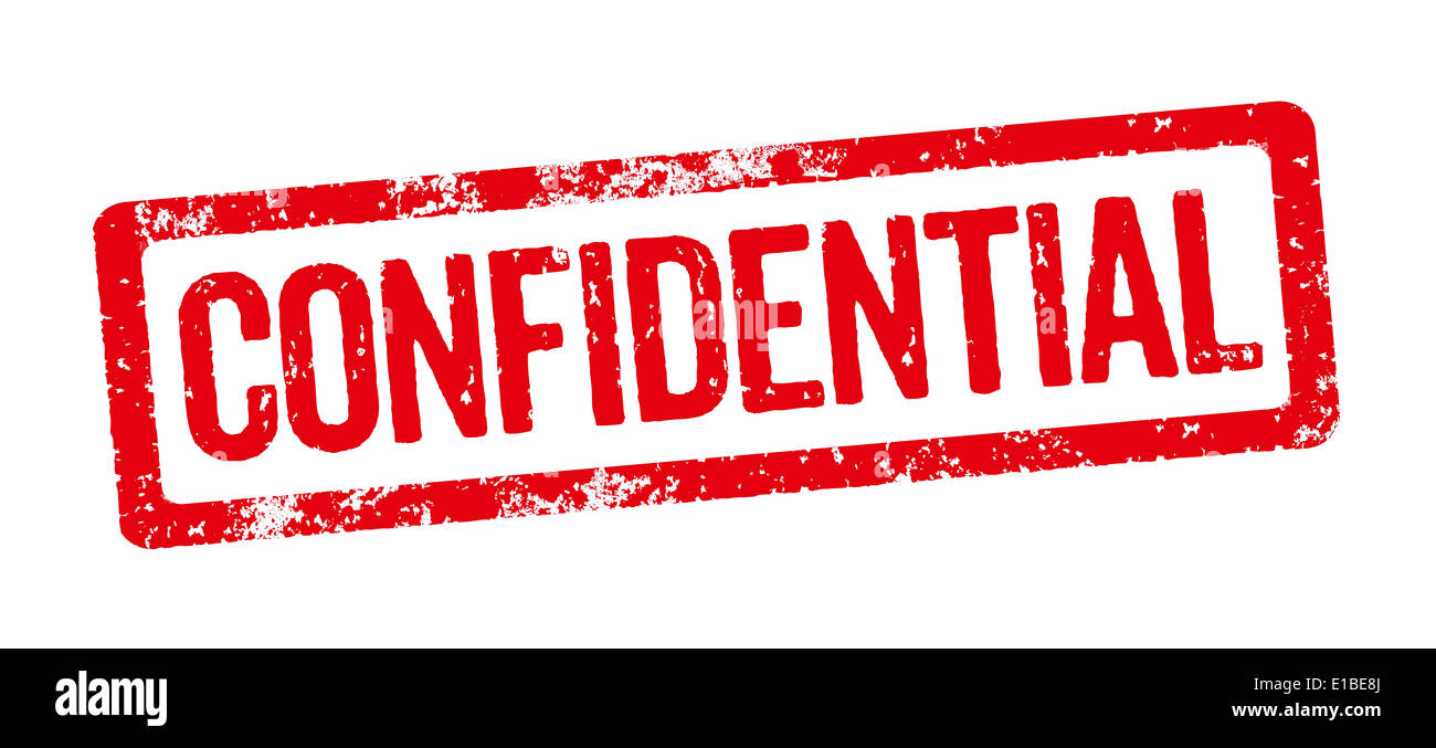 Confidential stamp hi-res stock photography and images - Alamy