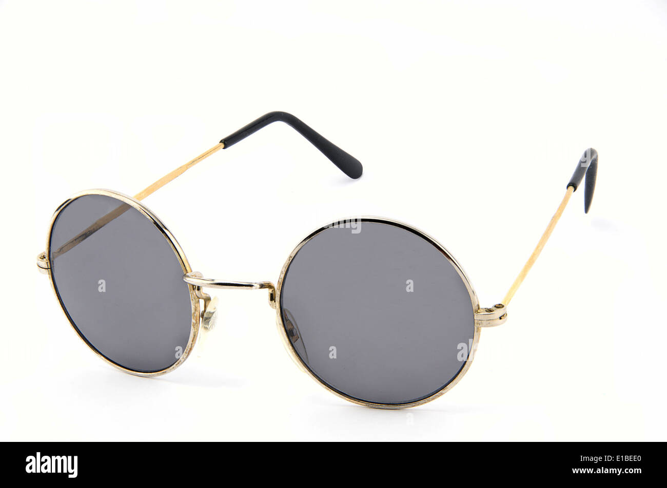 Circle lens sunglasses on isolated white gackground Stock Photo - Alamy