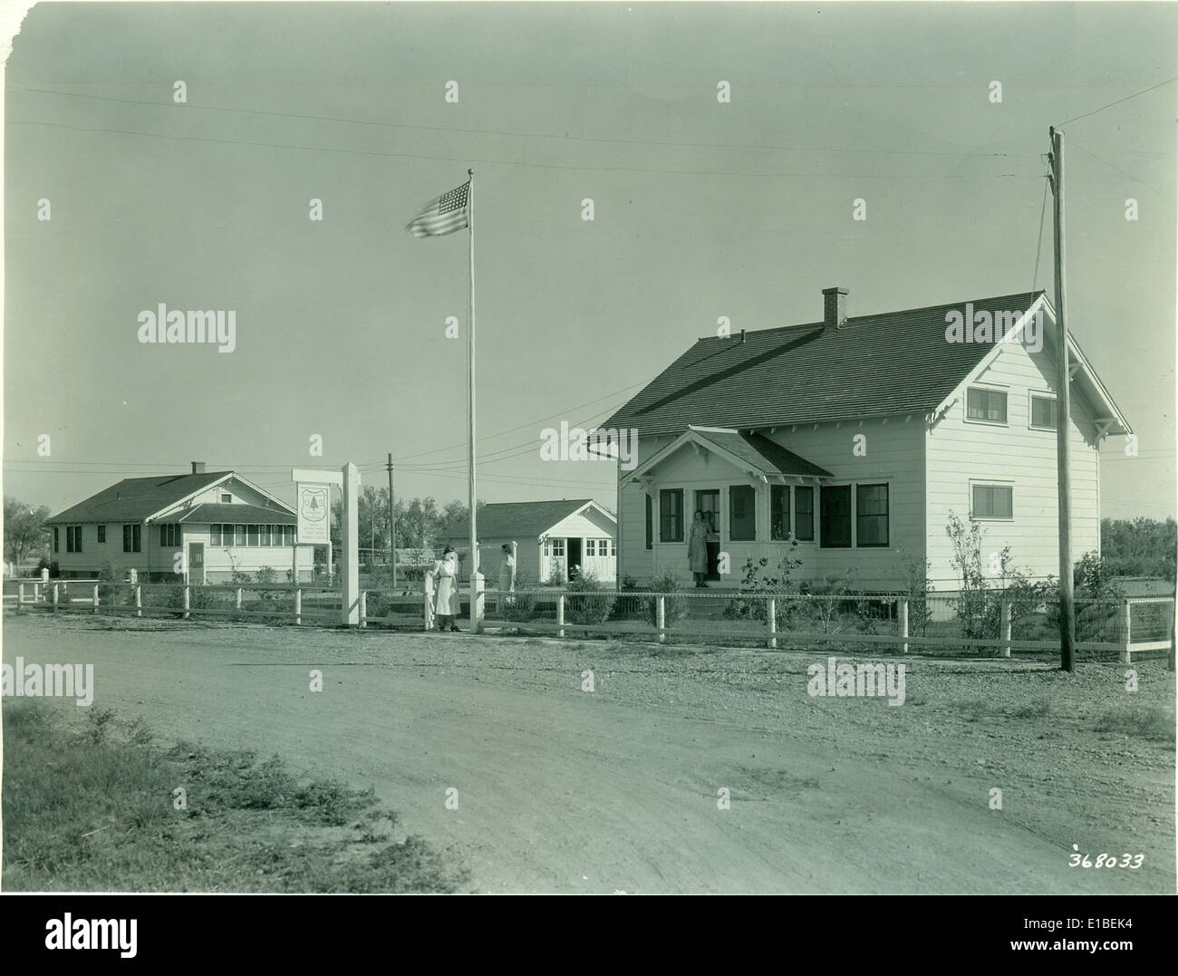 An early photograph titled 'Camp Crook 1' by KD Swan shows the historic ...