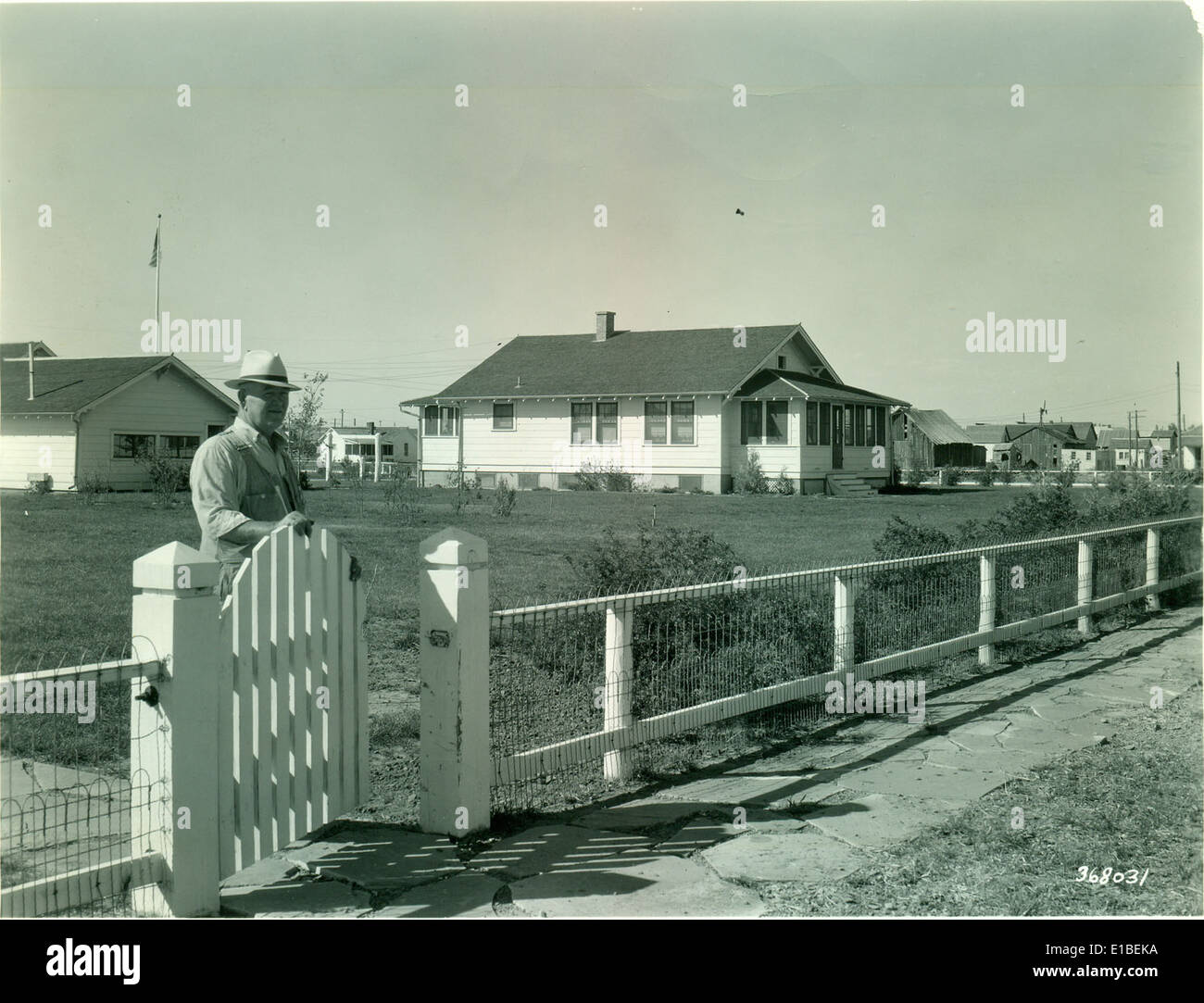 Camp Crook 3 housing by KD Swan Stock Photo - Alamy
