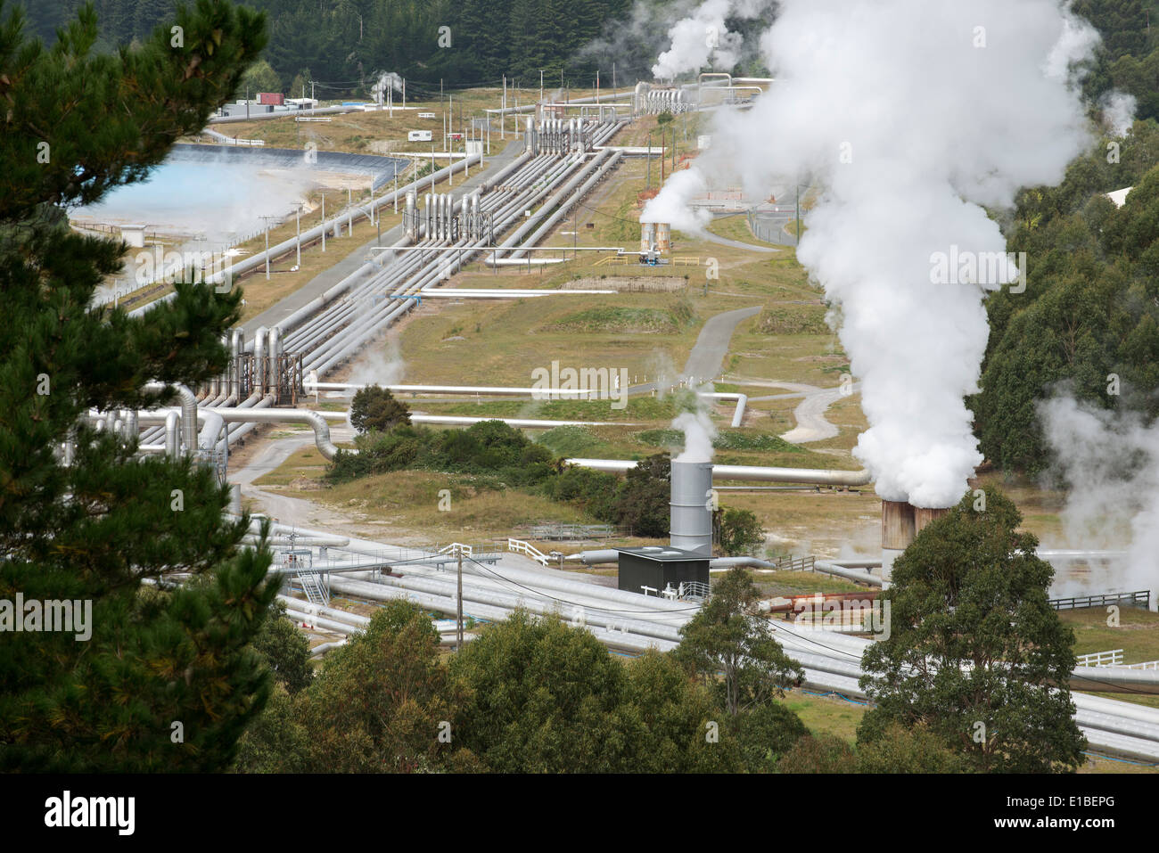 Wairakei Geothermal Power Station at Taupo on the North Island New ...