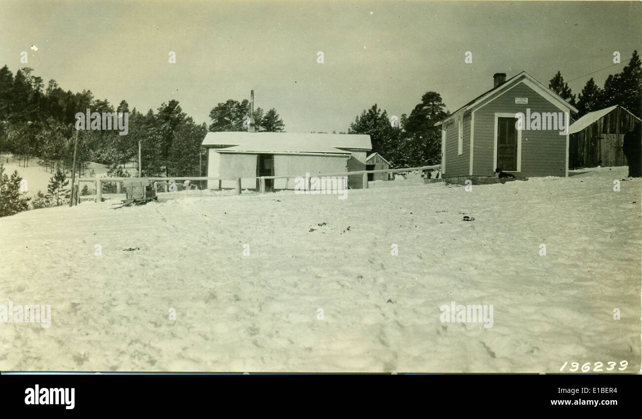 The historic Whitetail Ranger Station, built in 1925, serves as a ...