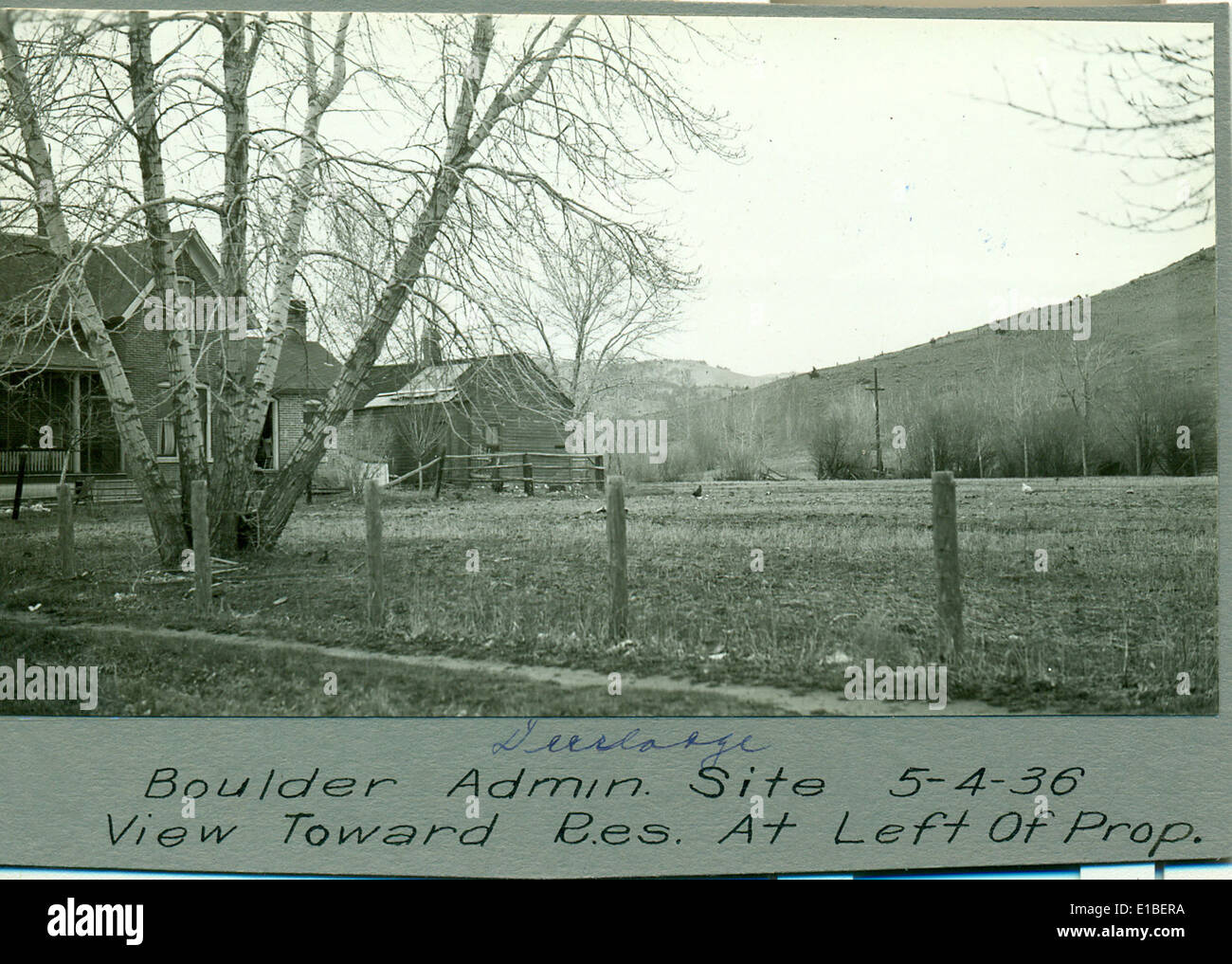 A 1936 photograph of the Boulder 1 Ranger Station in Deer Lodge ...