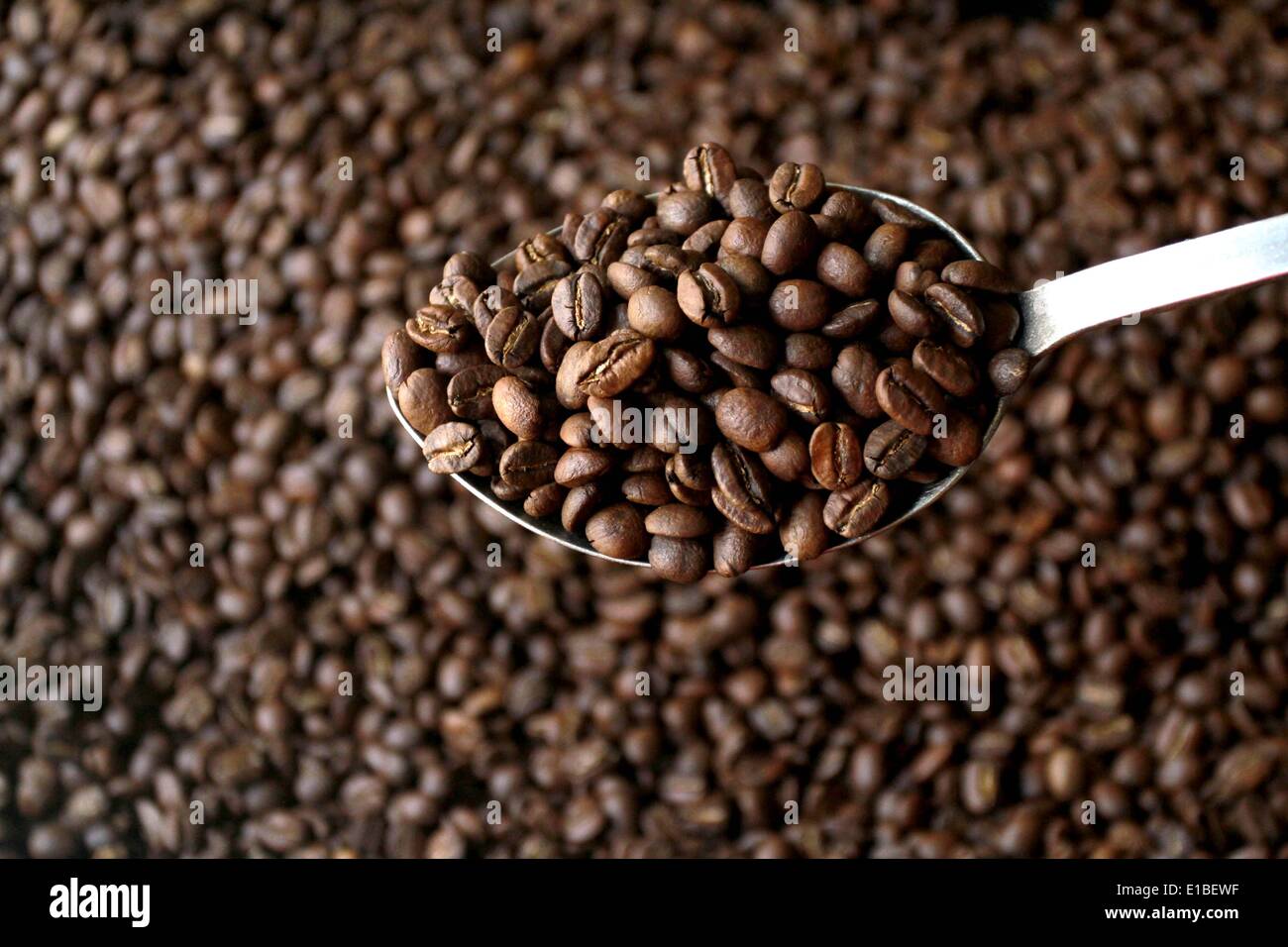 Nablus. 29th May, 2014. Arabica coffee beans are seen in a cafe in the ...