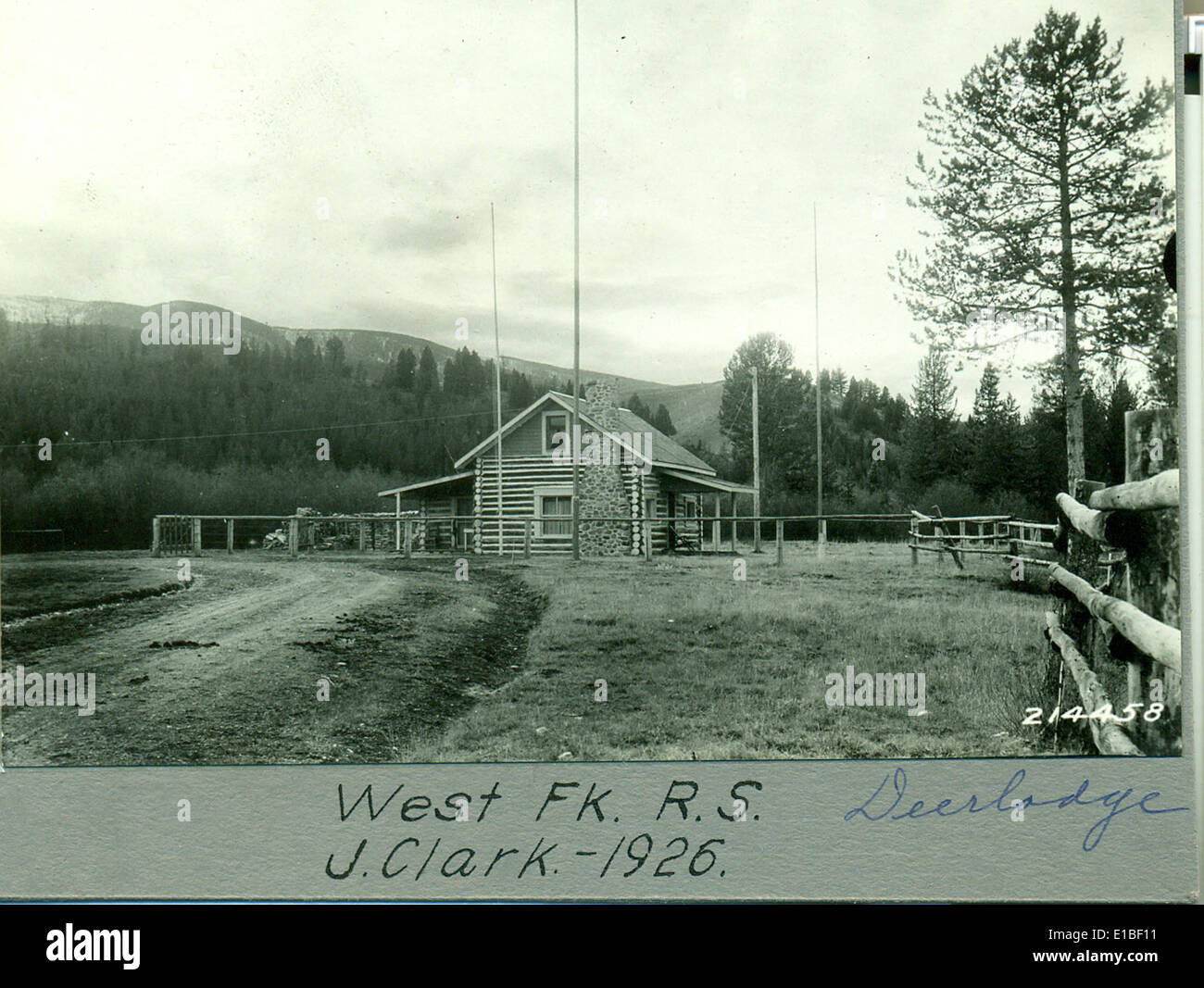 The 1926 West Fork 1 Ranger Station in the Deerlodge National Forest is ...