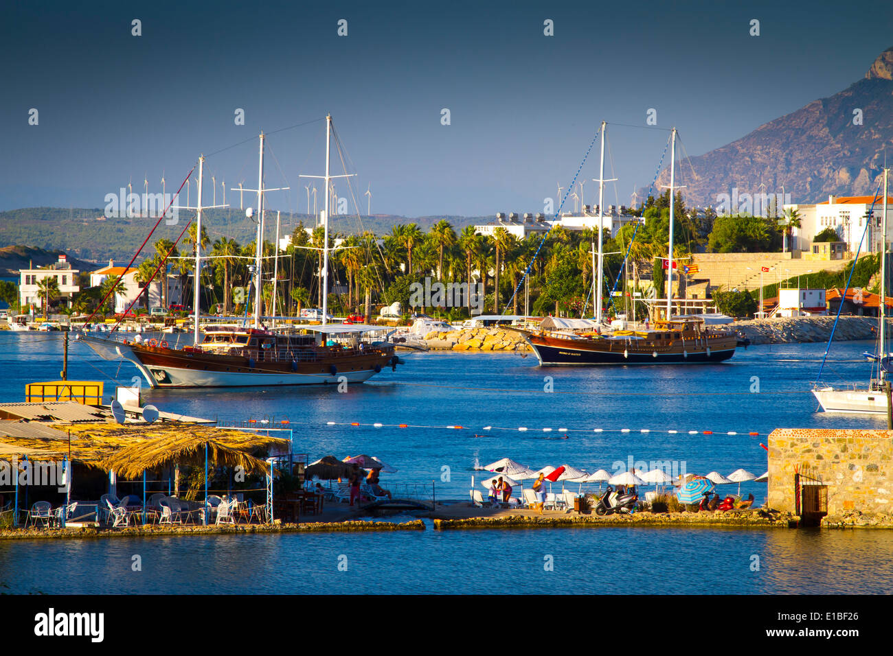Harbour. Datca city. Datca peninsula, Mugla province, Anatolia, Turkey ...