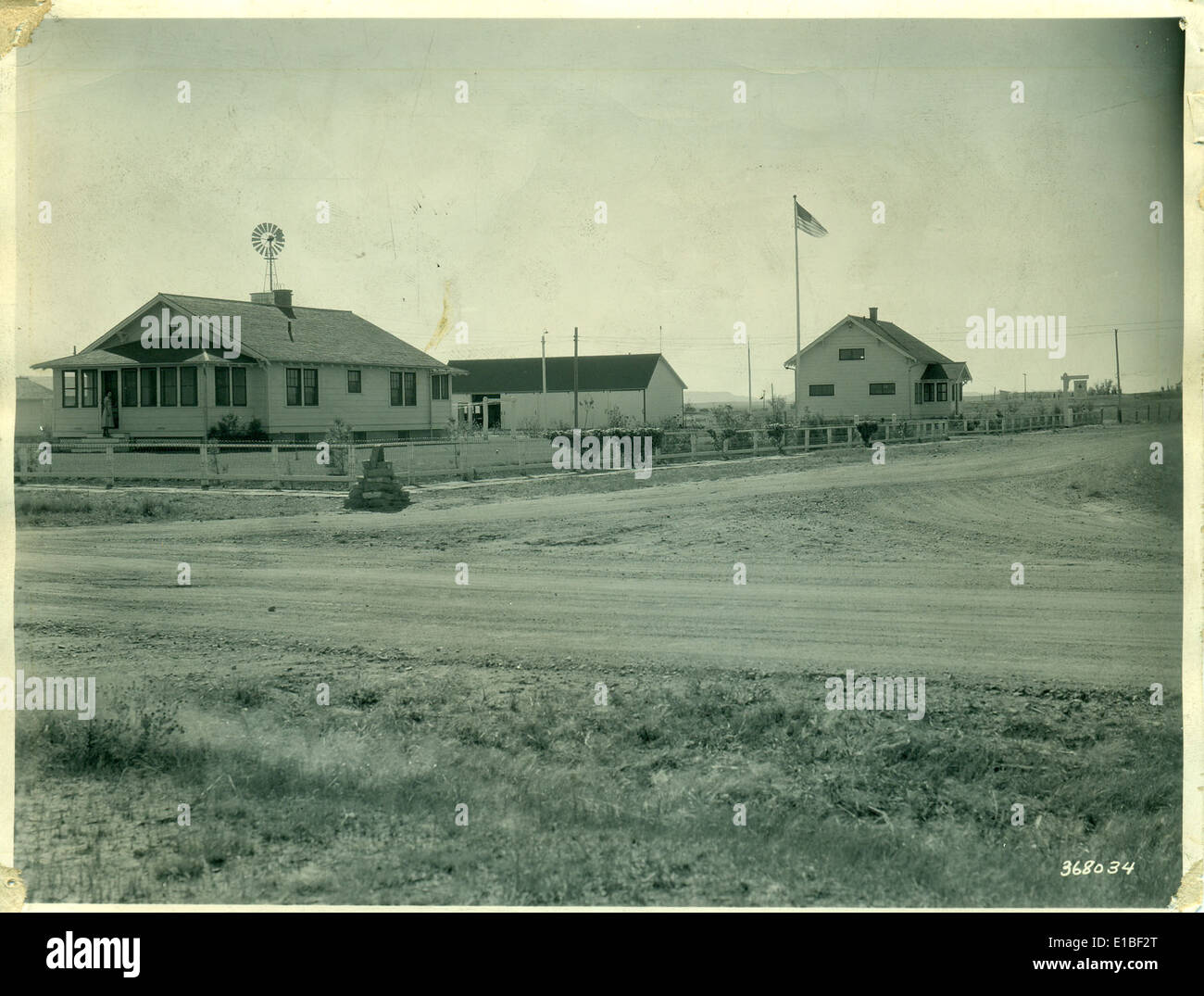 Historic photo of Camp Crook housing located near the KD Swan area ...