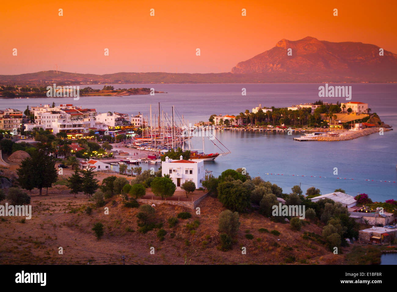 Harbour. Datca city. Datca peninsula, Mugla province, Anatolia, Turkey ...