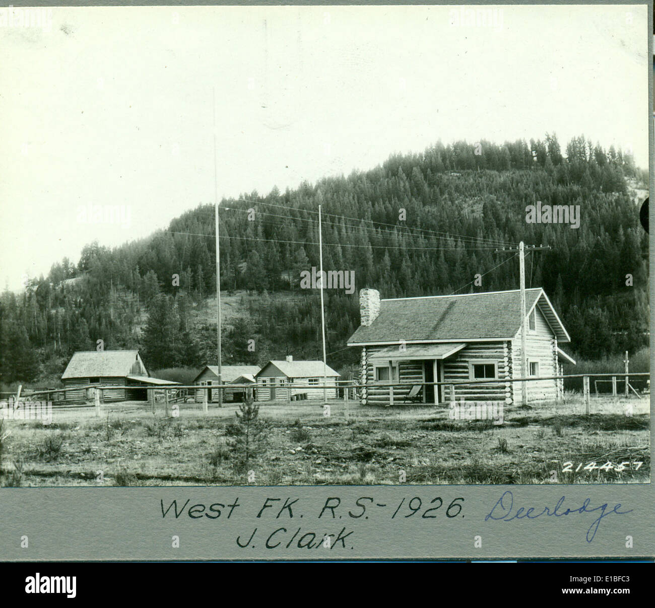 The West Fork 2 Ranger Station, built in 1926 in Deer Lodge National ...
