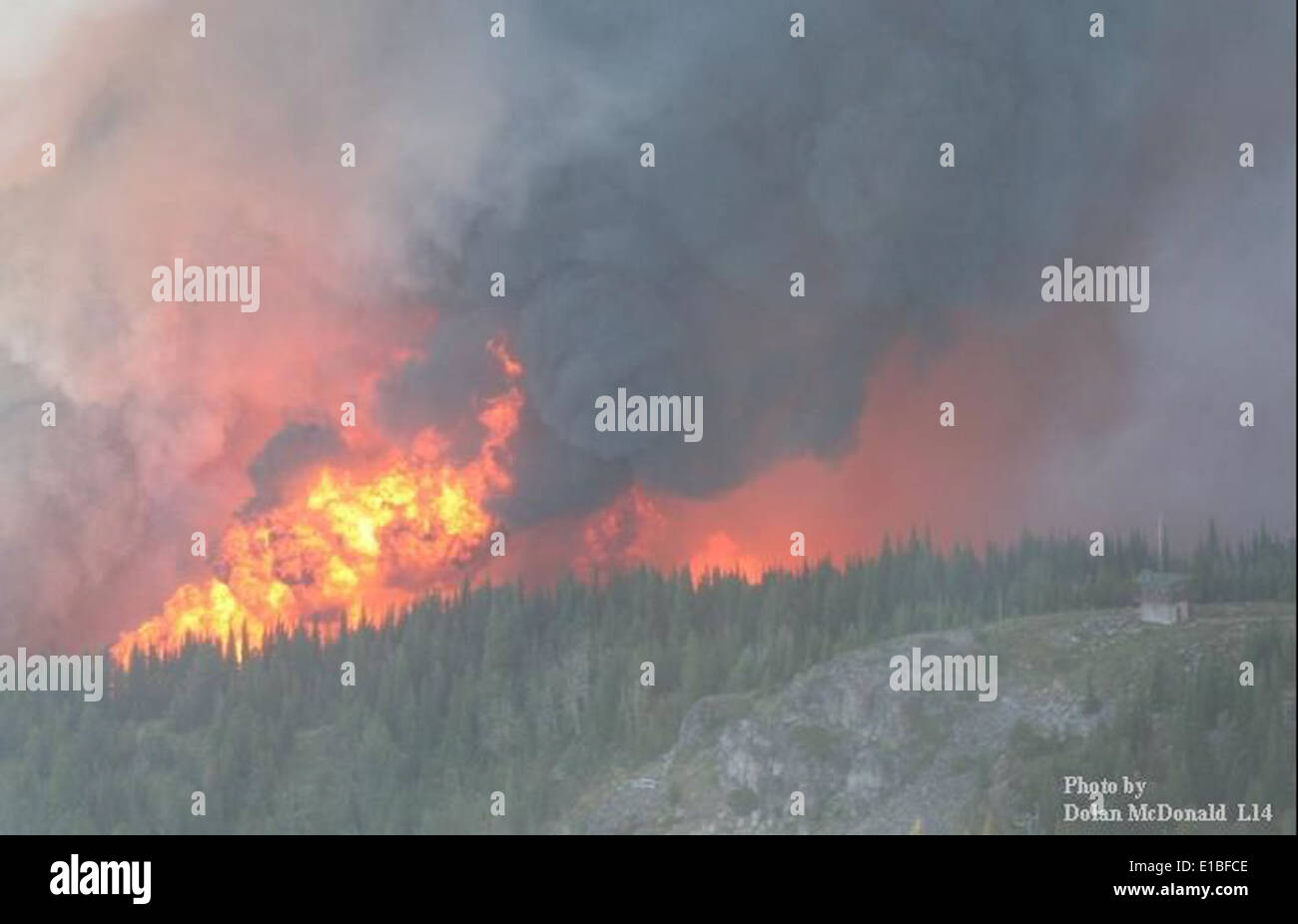 WillowMountain Lookout - Dominic Point Fire Stock Photo - Alamy