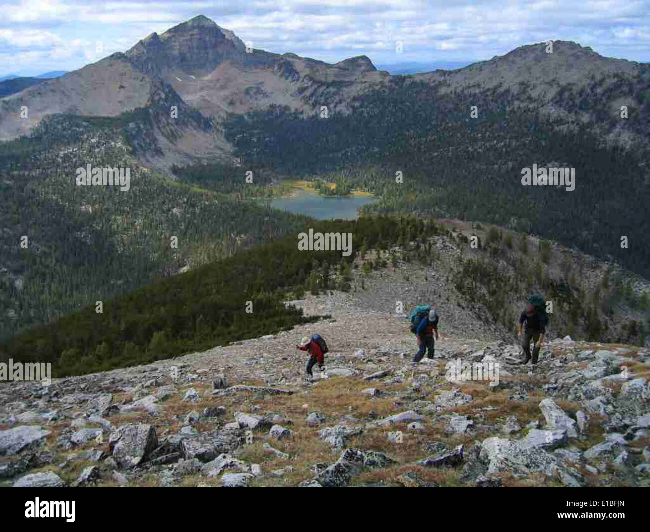 A scenic view of Goat Peak in the Pintler Mountains, highlighting the ...