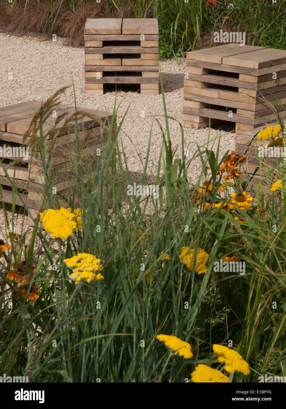 The bees Garden Stock Photo - Alamy