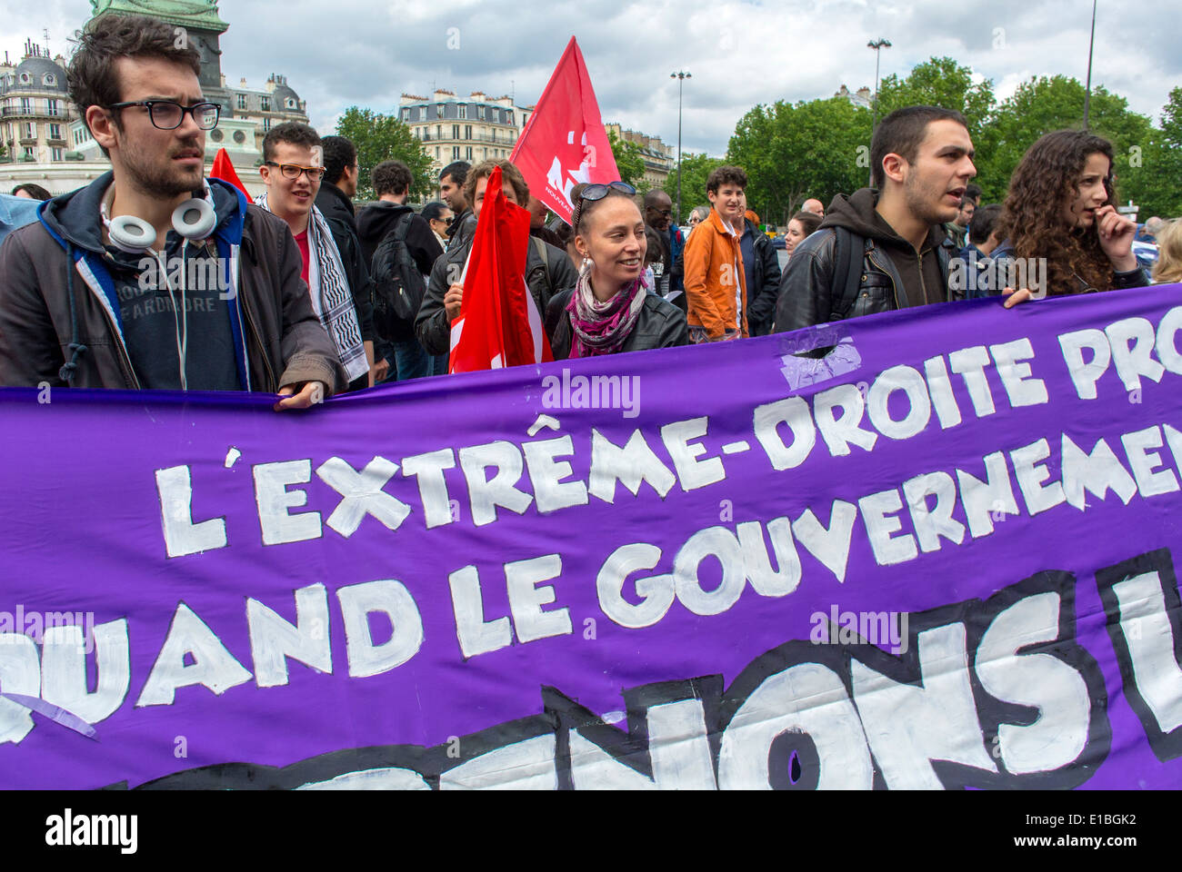 Paris, France, Politics Anti-Extreme Right Demonstration by French ...