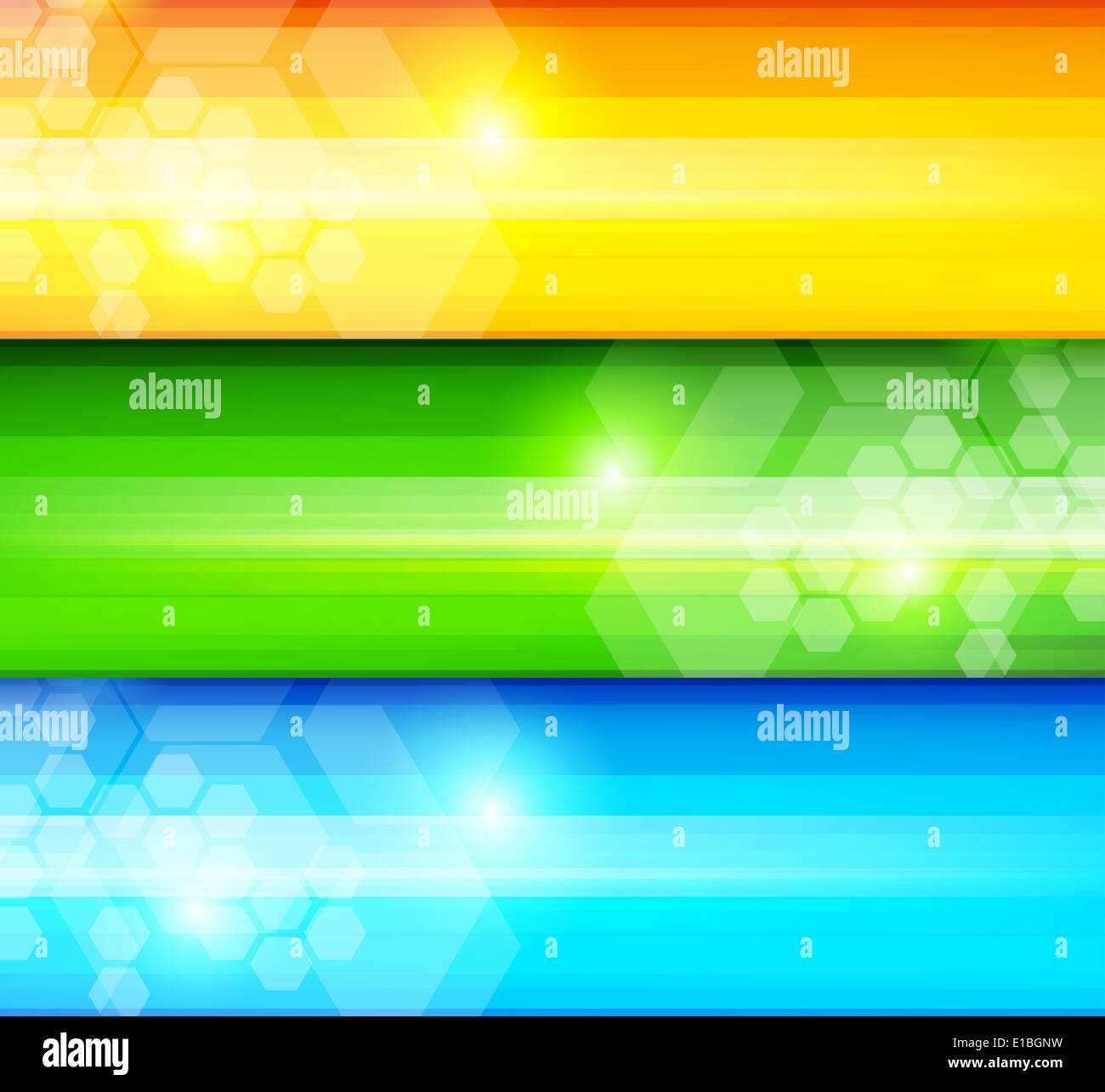 Set of lined banners Stock Photo - Alamy