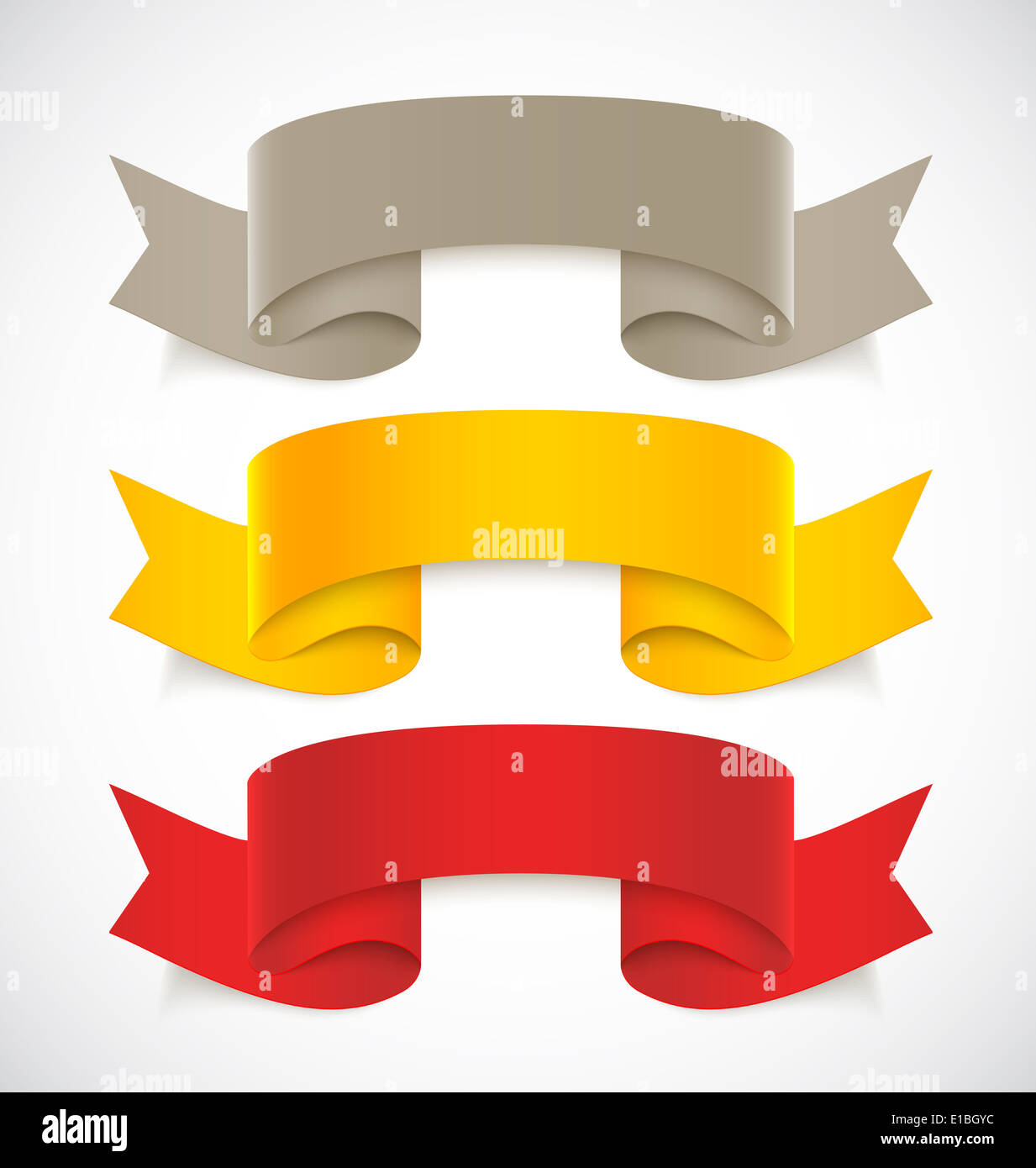 Set of ribbons Stock Photo - Alamy