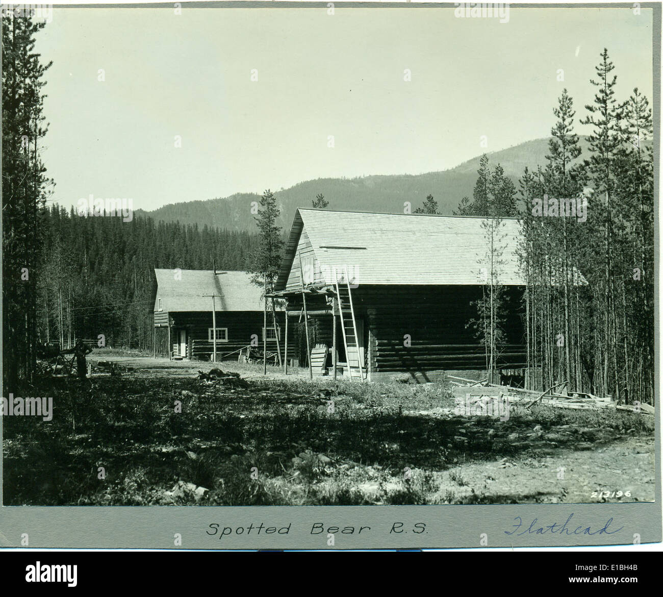 The Spotted Bear Ranger Station, established in 1936 in Flathead ...