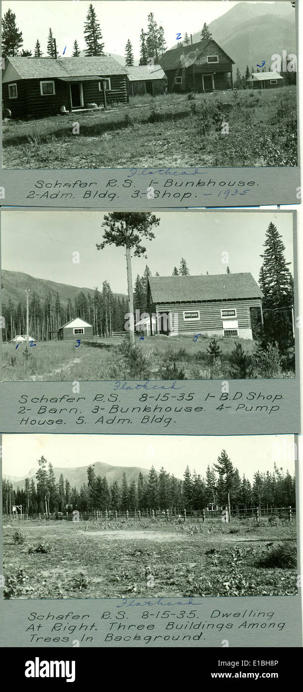 The Shaffer 1935 Ranger Station, located within the Flathead National ...