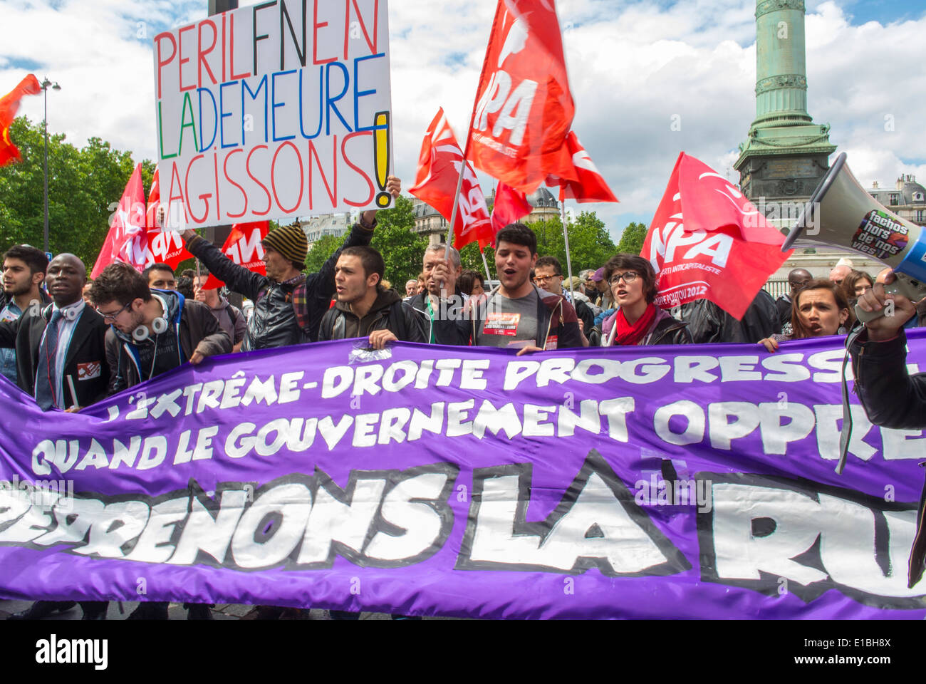 Paris, France, Anti-Extreme Right Demonstration by French Teens ...