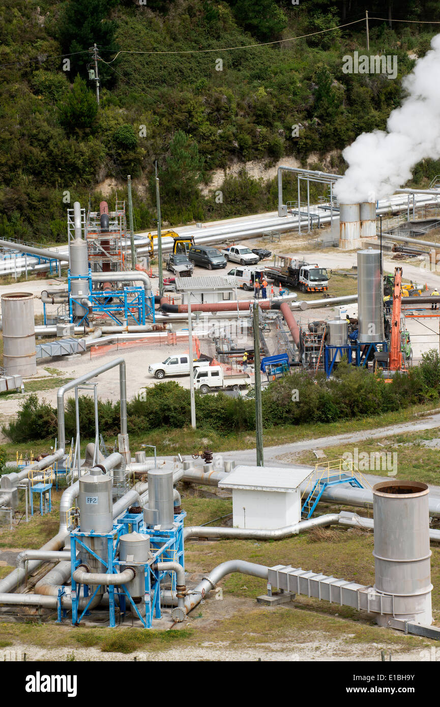 Wairakei Geothermal Power Station At Taupo On The North Island New